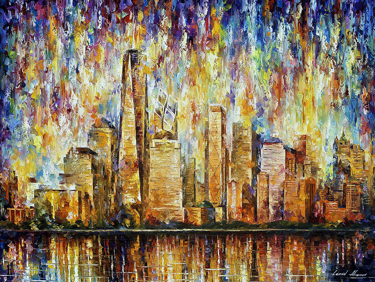 ArtStation - NEW YORK CITY 48"x36" (120cm x 90cm) — oil painting on canvas