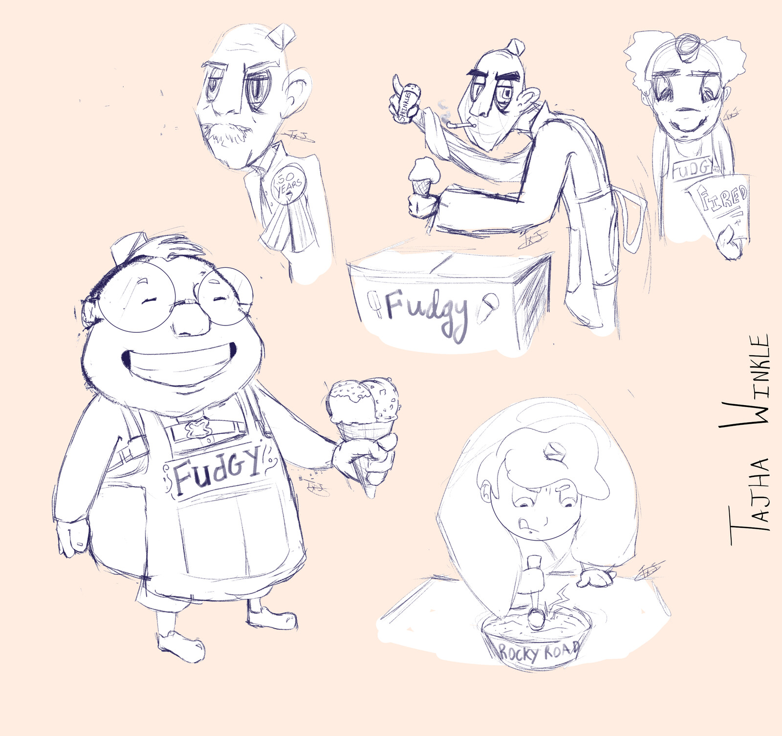 Tajha Winkle - Fudgy (Ice-cream man)