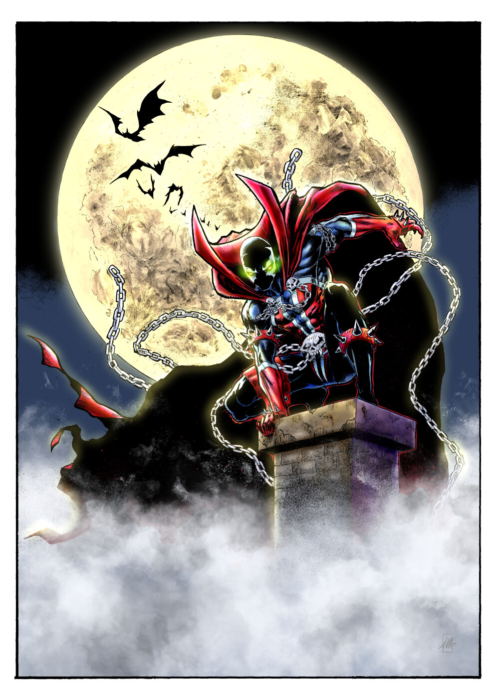 ArtStation - Spawn and the Moon (Digital Color Version)
