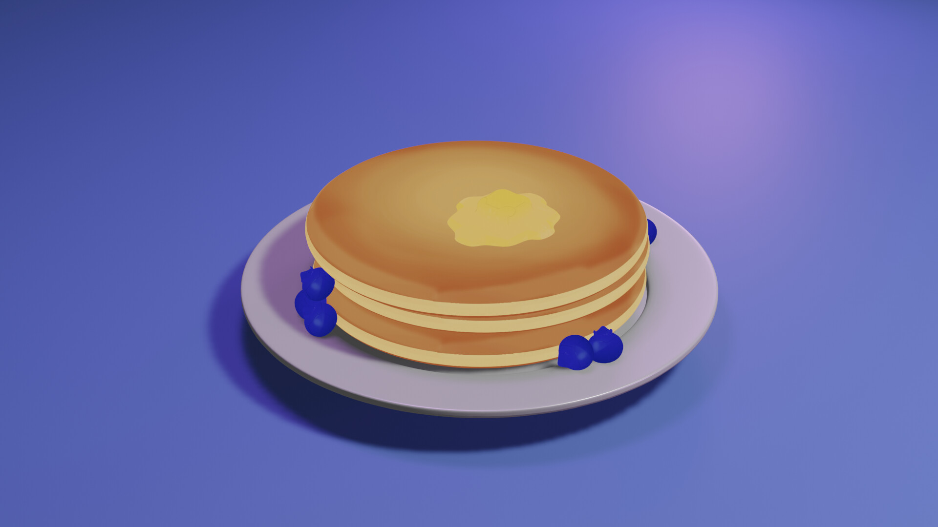 Animated Plate Of Pancakes