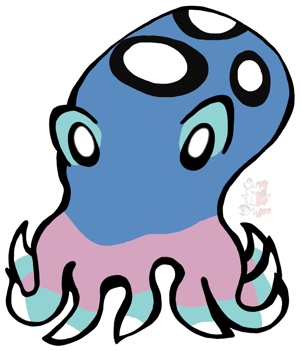 ArtStation - Chibi Octopus Coloring Page Free2Use