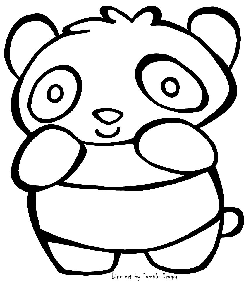 easy chibi cute panda