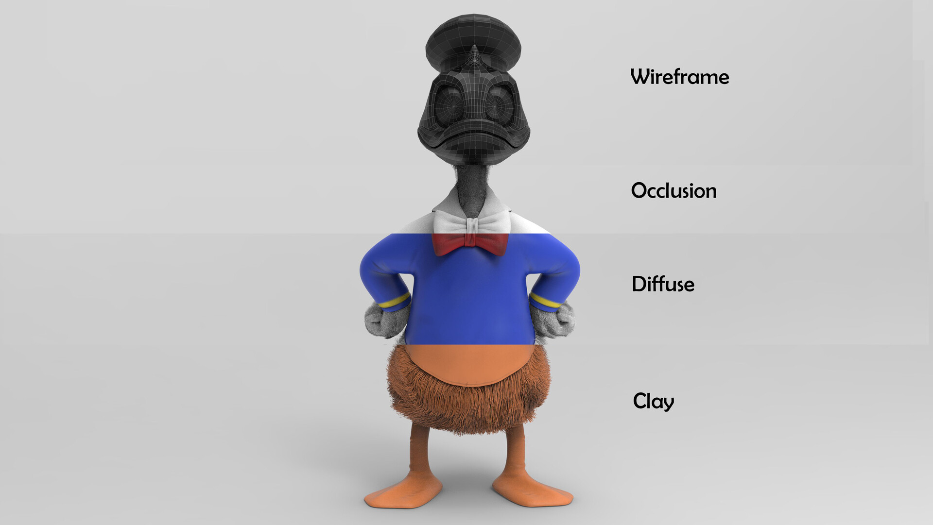 ArtStation - Donald Duck 3d model