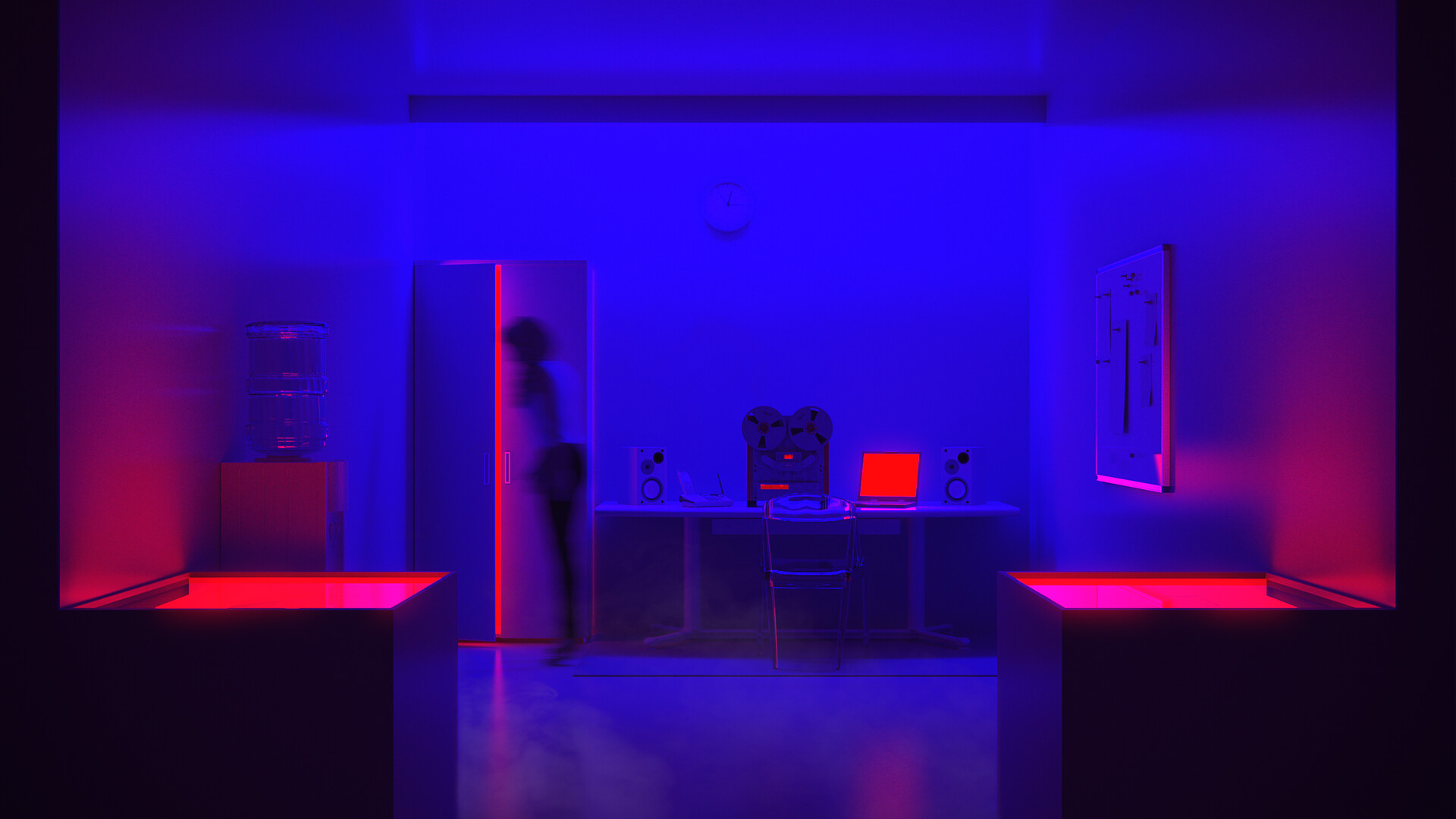 ArtStation - Neon Offices