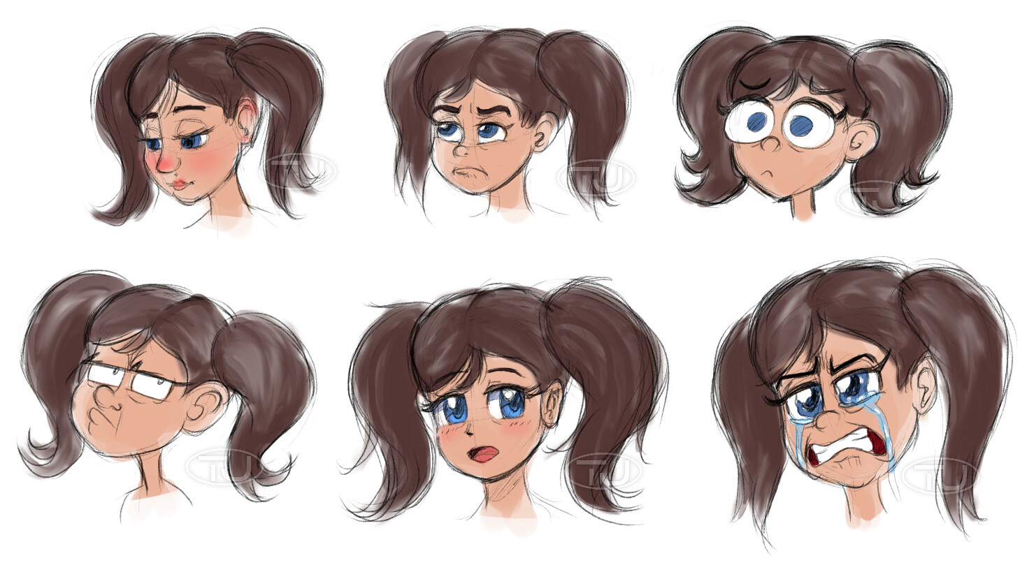 ArtStation - Girl faces