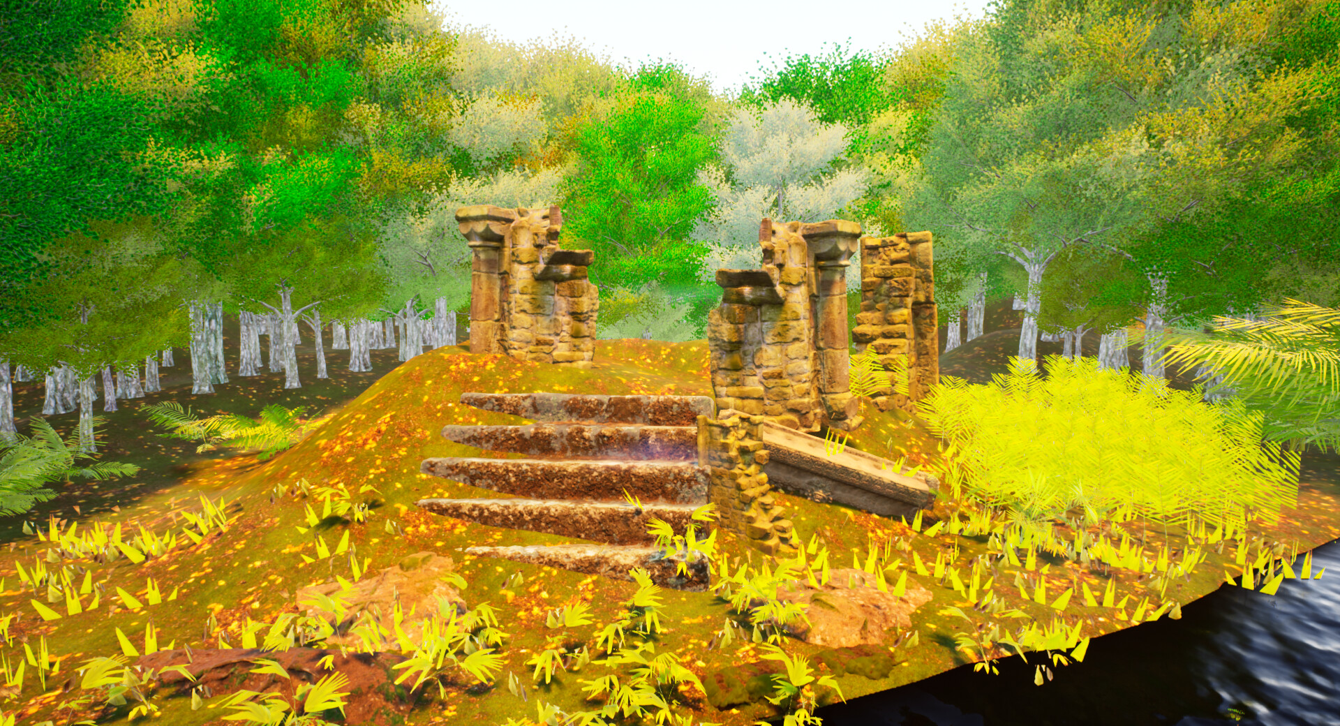 ArtStation - Ruins in the jungle