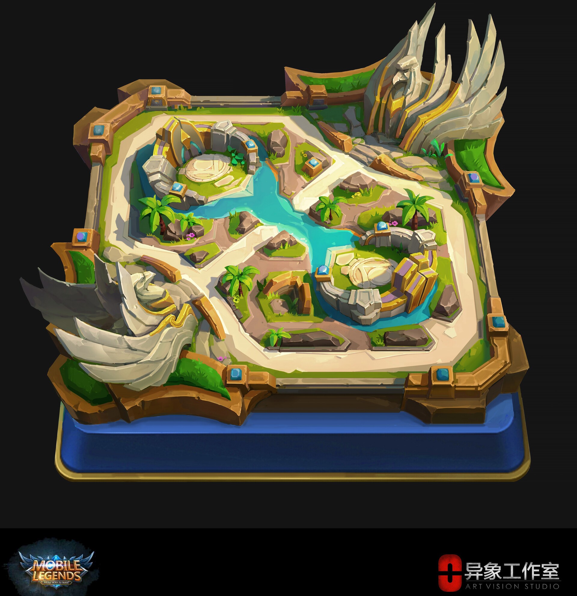 ArtStation - map icon for mobile legends