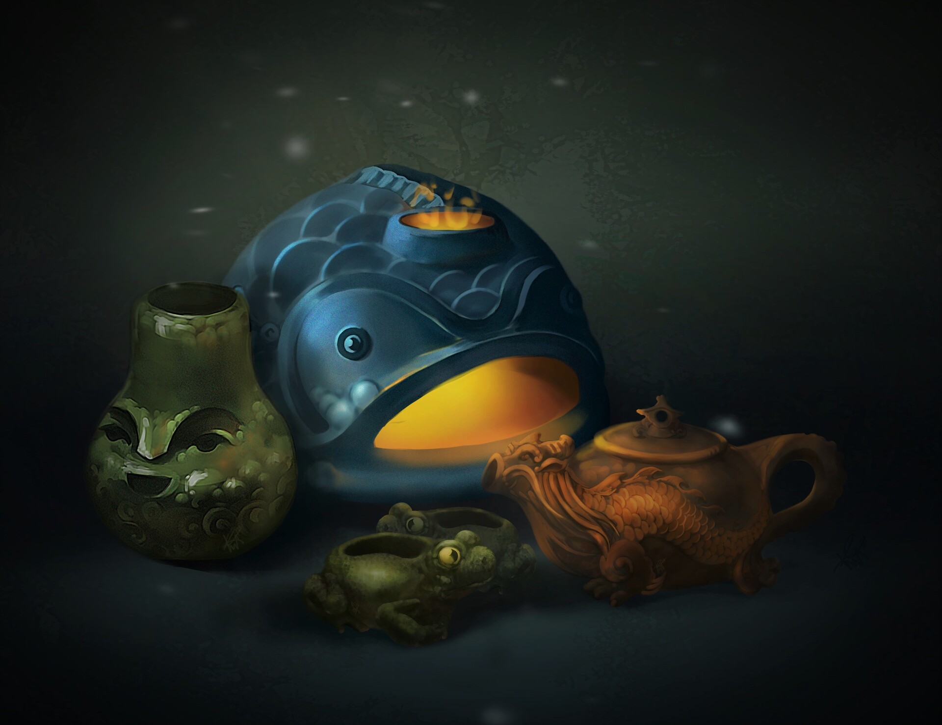 ArtStation - Tea still Life