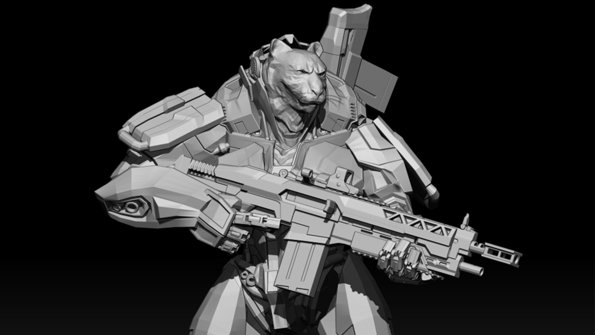 ArtStation - Tiger Soldier