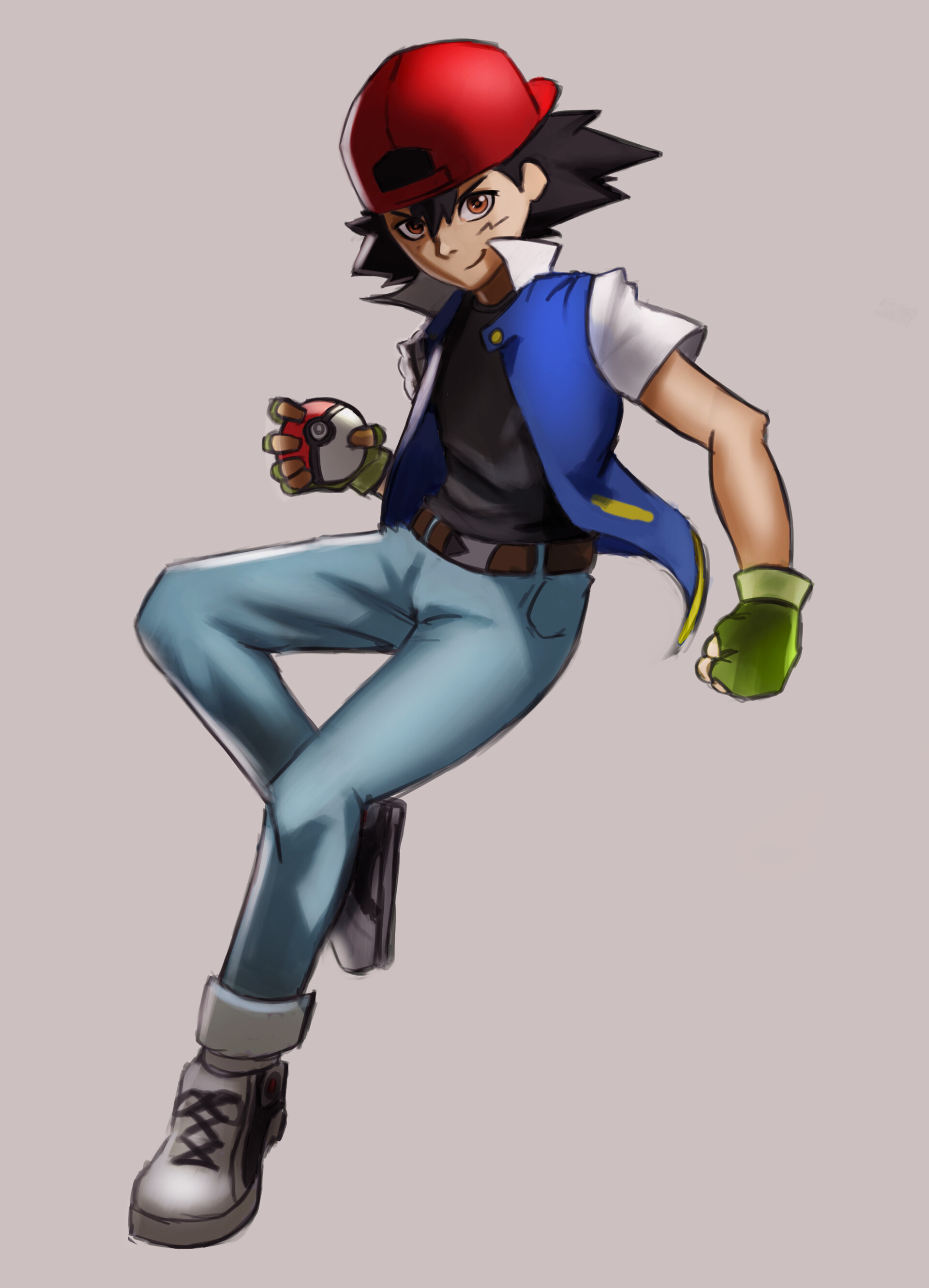 ArtStation - Ash- Pokemon FanArt