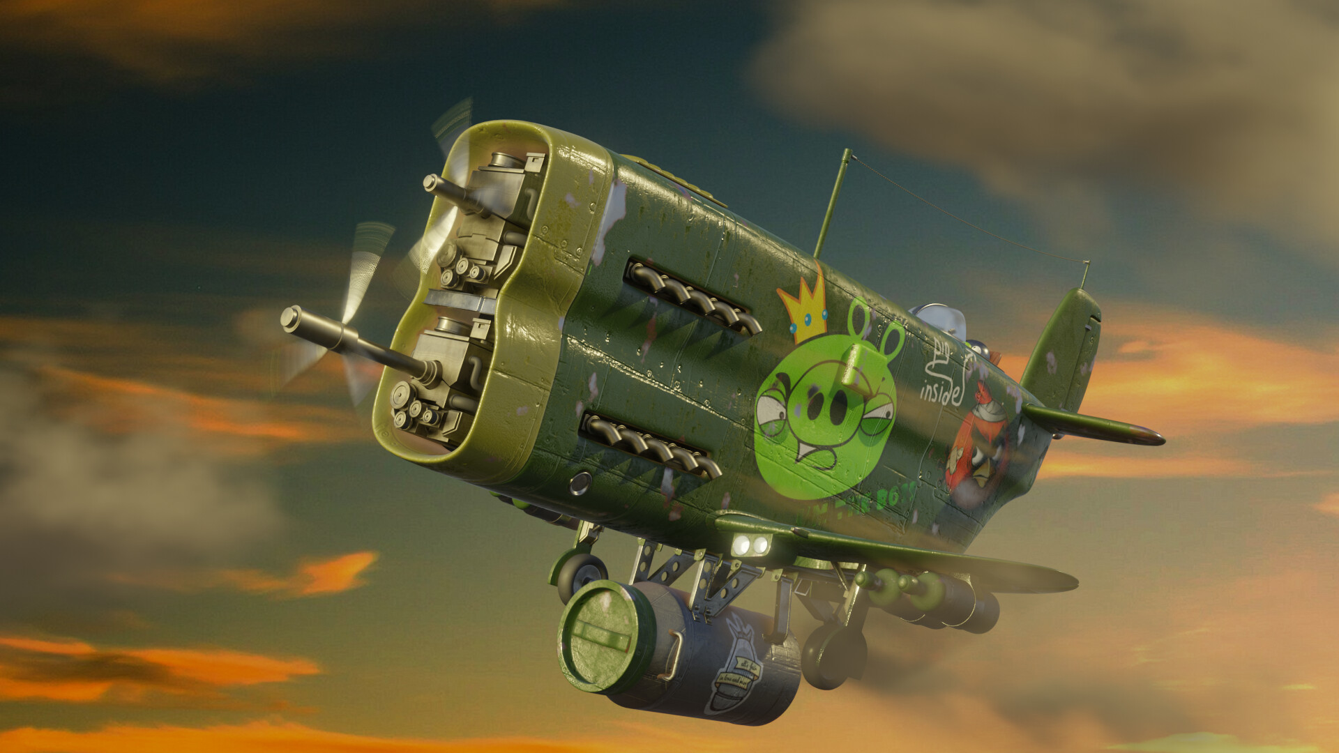 ArtStation - Pig airplane