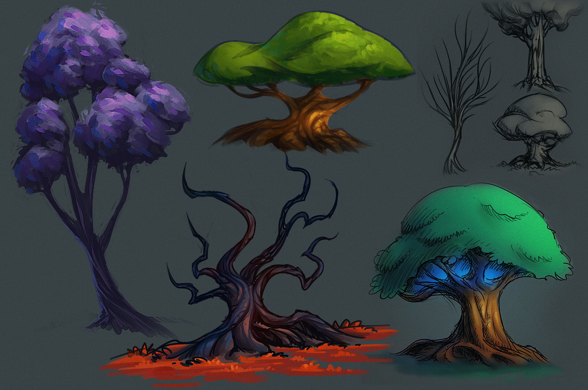 ArtStation - Tree study