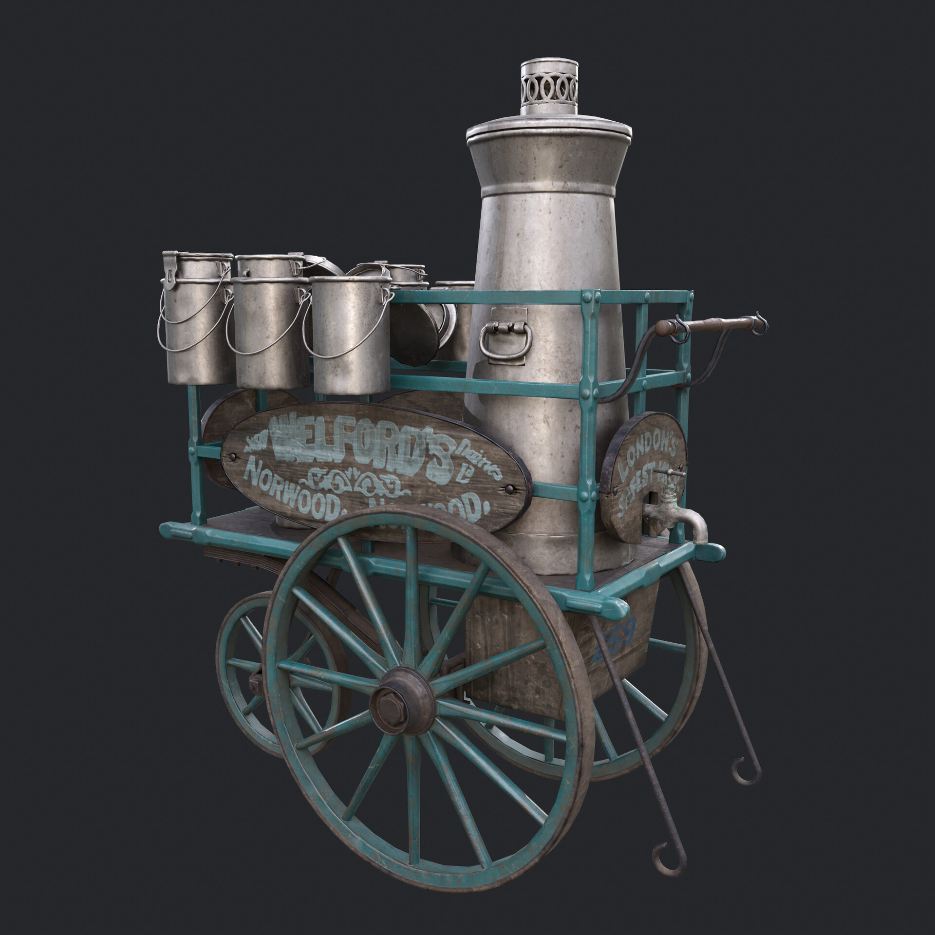 ArtStation - The milkman's cart