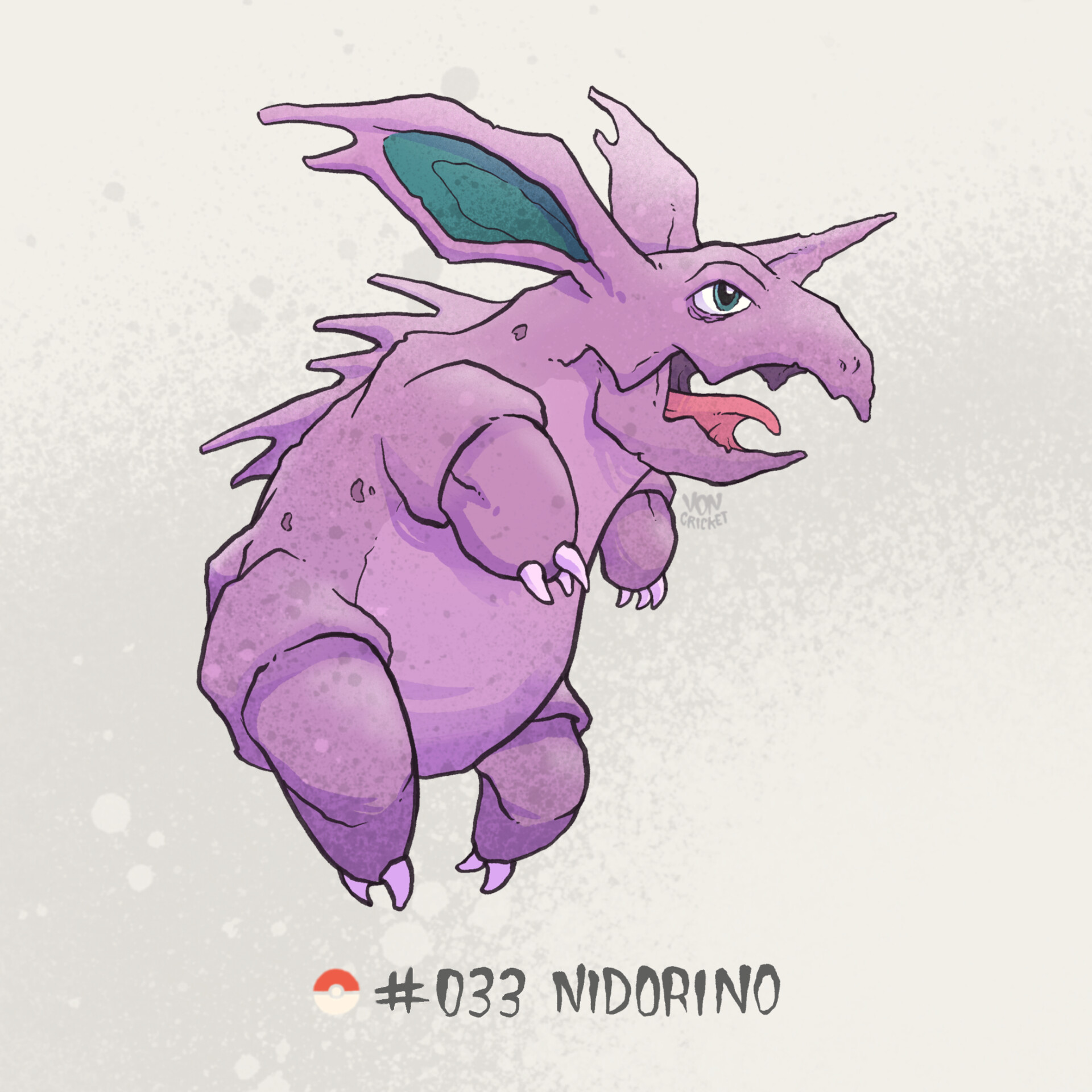 ArtStation - #033 Nidorino