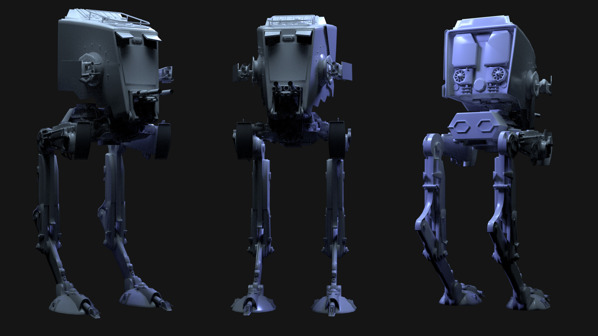 ArtStation - W.I.P. AT-ST