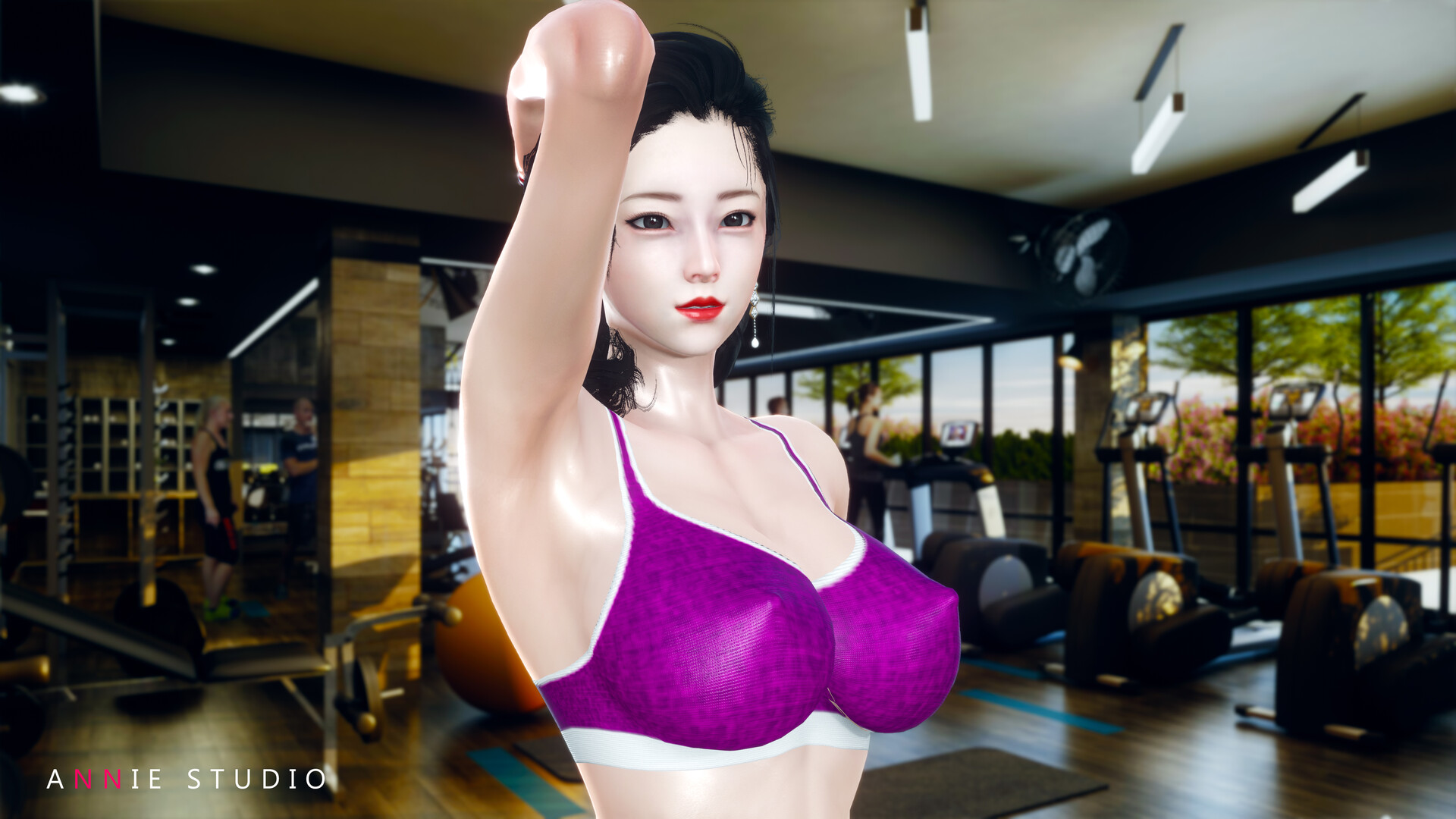 ArtStation - Yoga time - Best model for sport activity