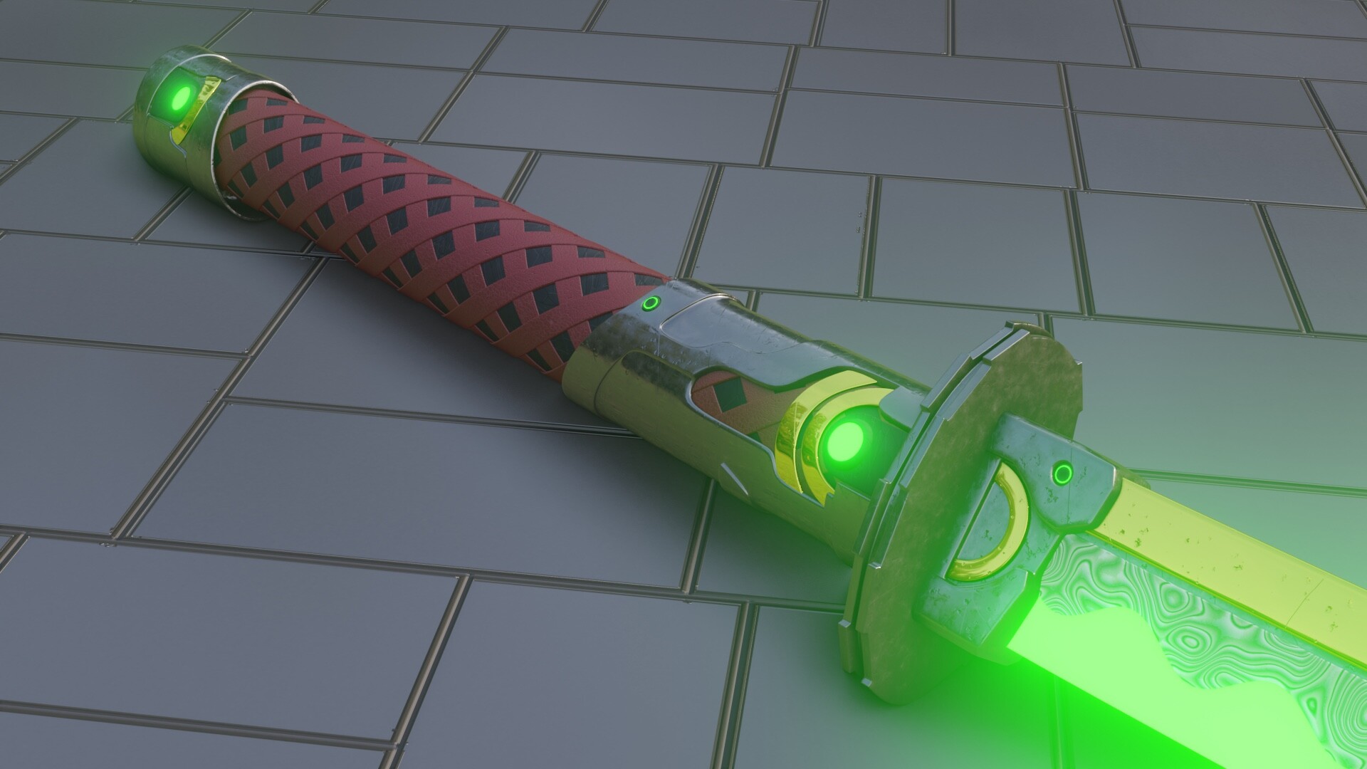 ArtStation - Cyber-katana