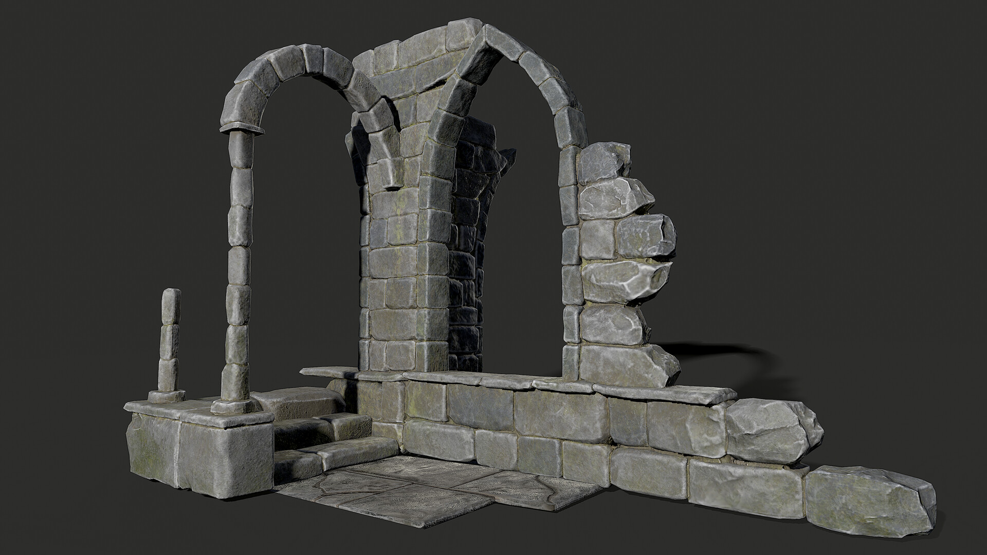 ArtStation - Stone wall