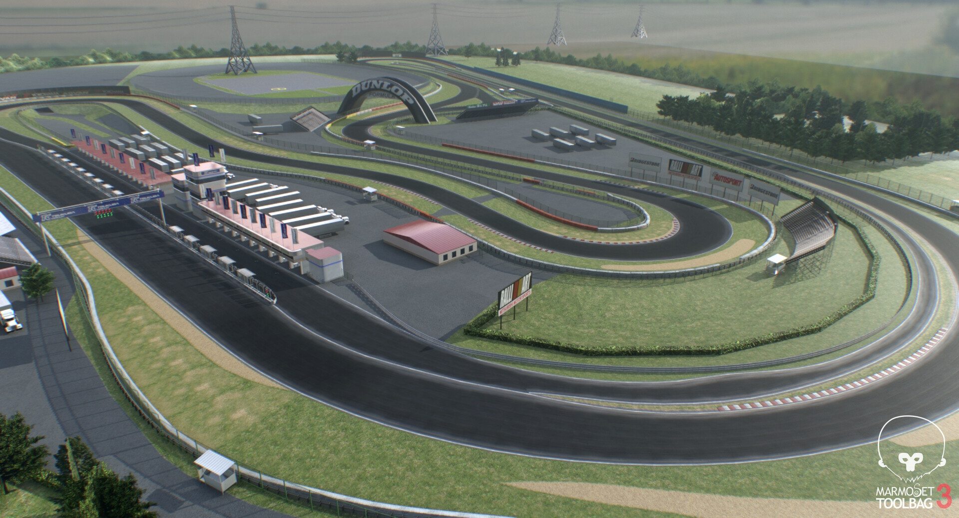 OpticalDreamSoft - Tsukuba Circuit Race Track 3D model