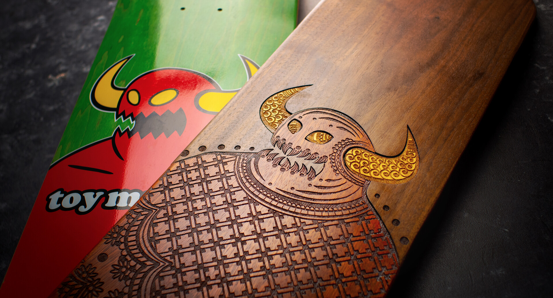 ArtStation - Wooden Henna Toy Machines skateboard