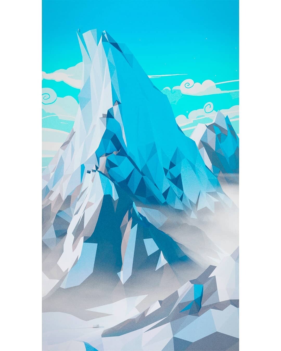 ArtStation - Low poly Mountain