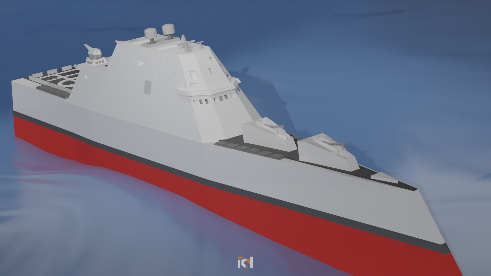 ArtStation - USS Zumwalt - Destroyer