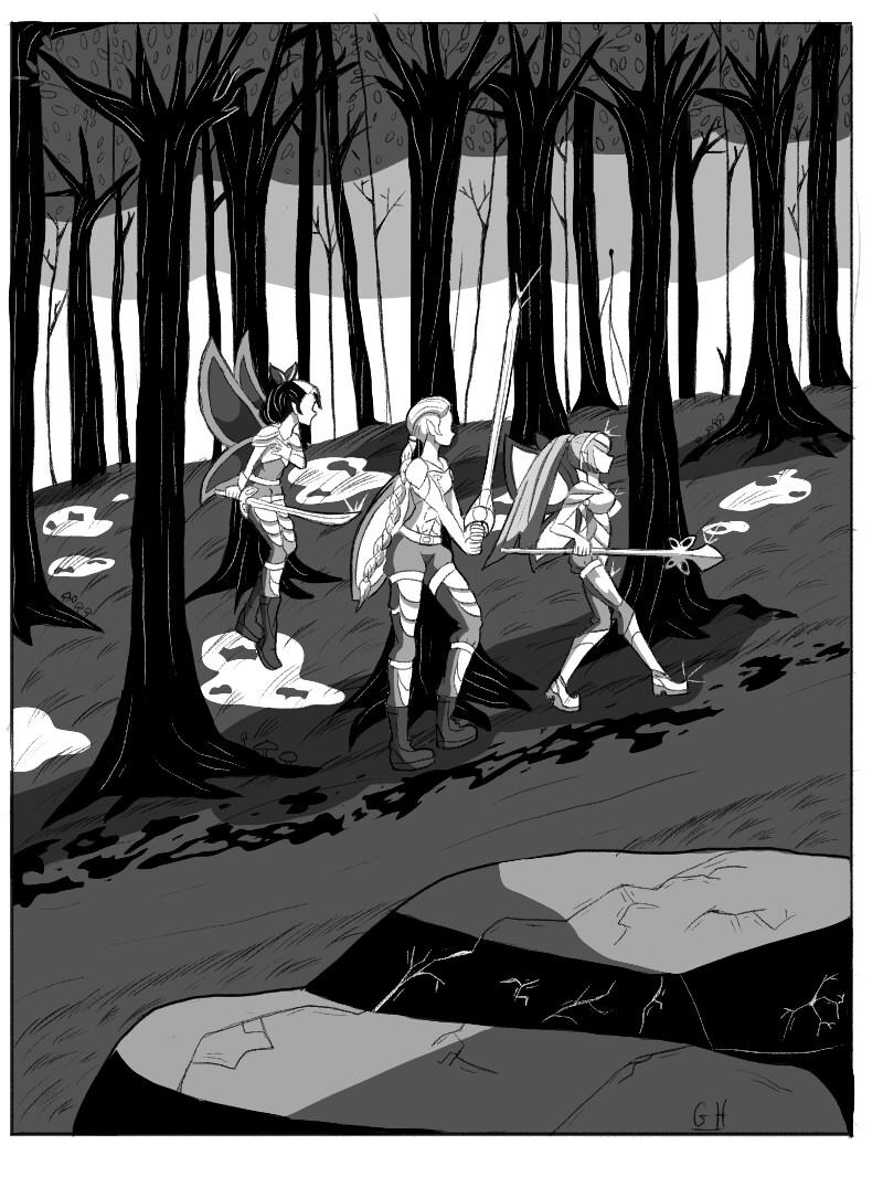 ArtStation - Concept Art: Fairies in a Dark Forest