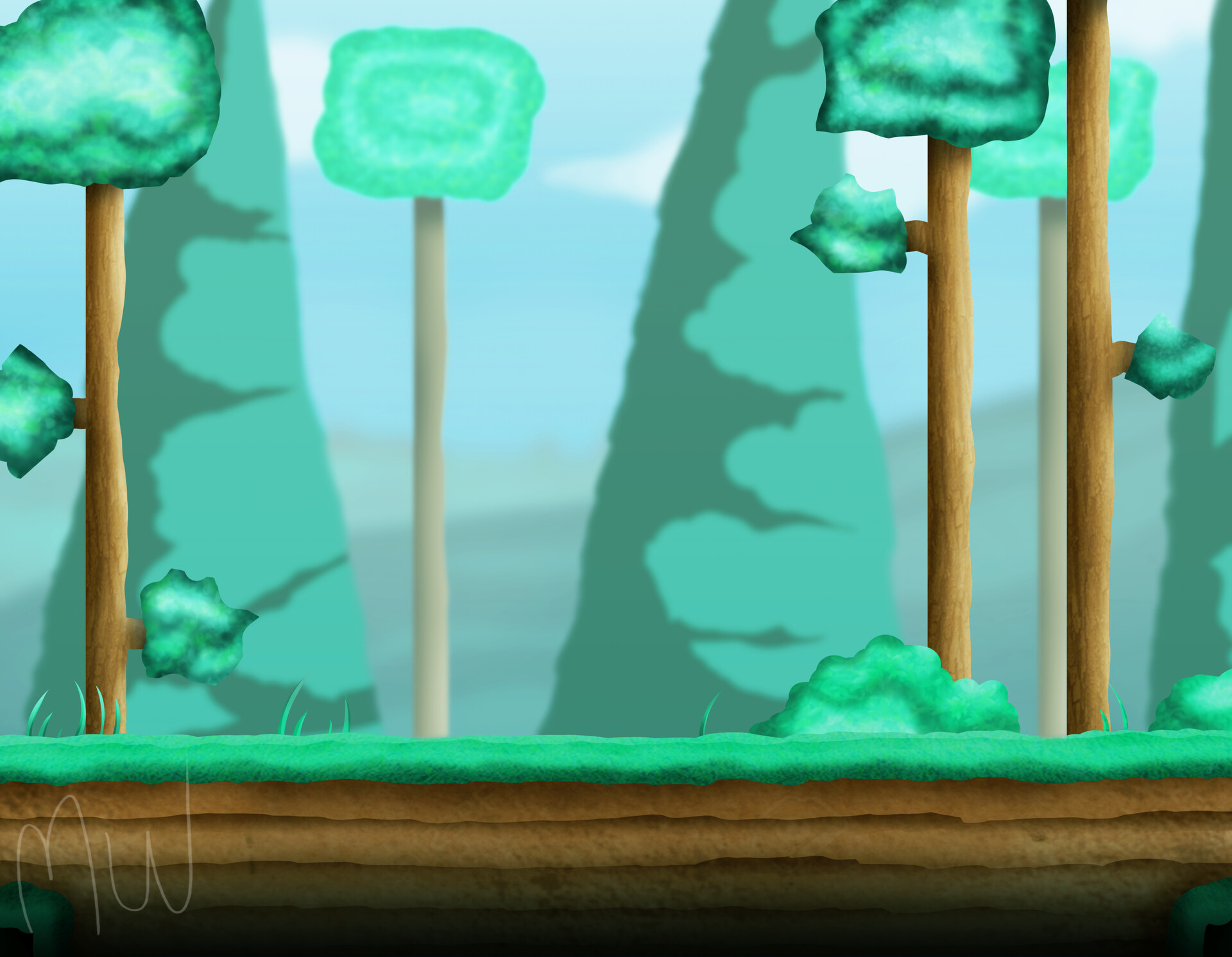 ArtStation - Terraria Landscape Concept