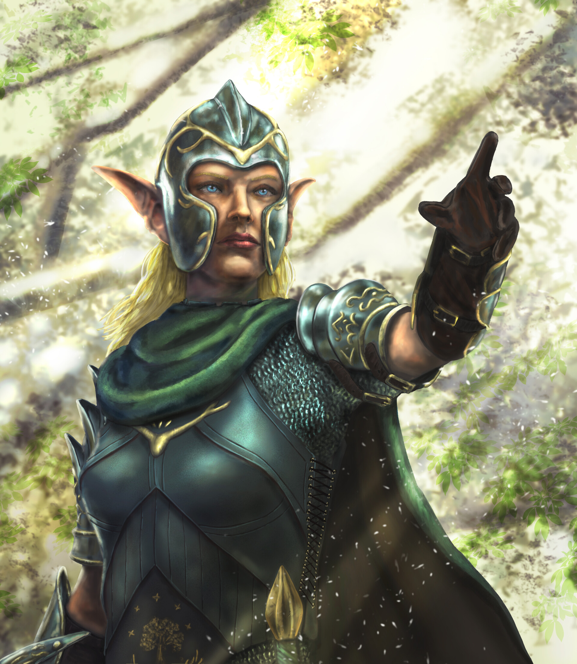 ArtStation - Va-ál, Guardian of the Elf King.