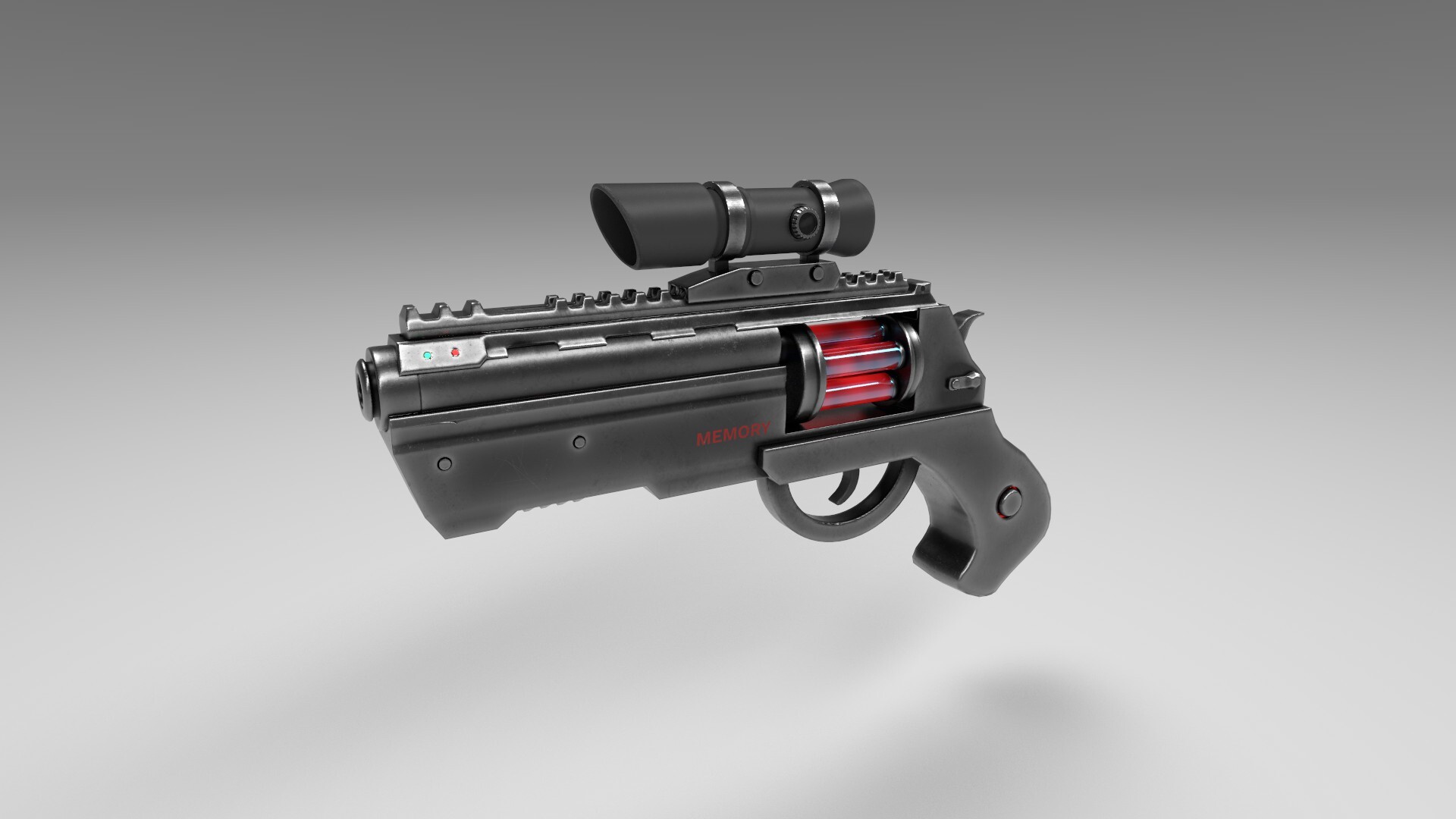 ArtStation - Futuristic revolver