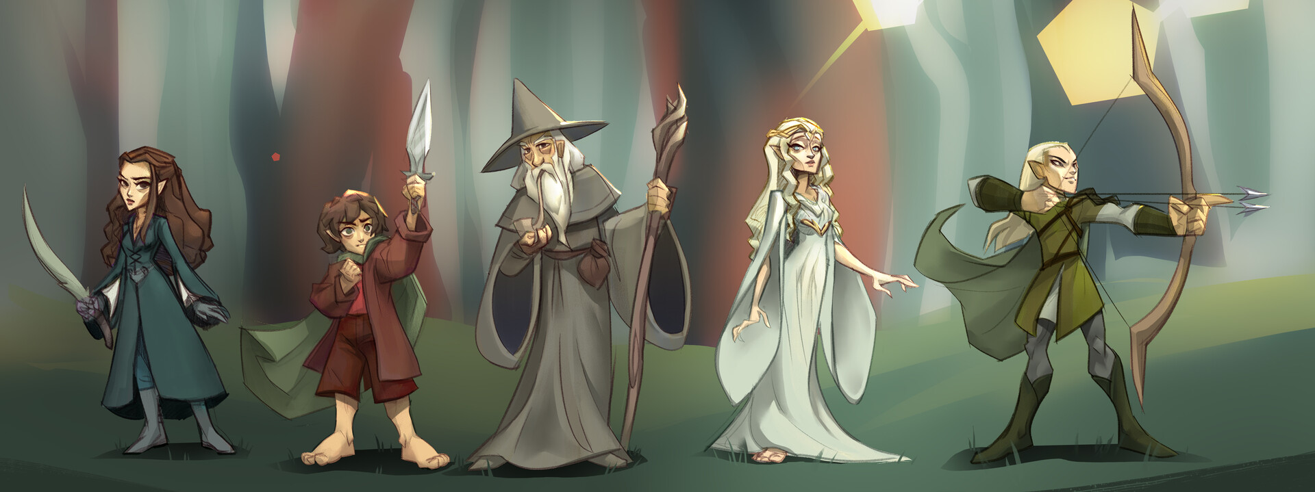 ArtStation - Lord of the Rings Stylized Fanart