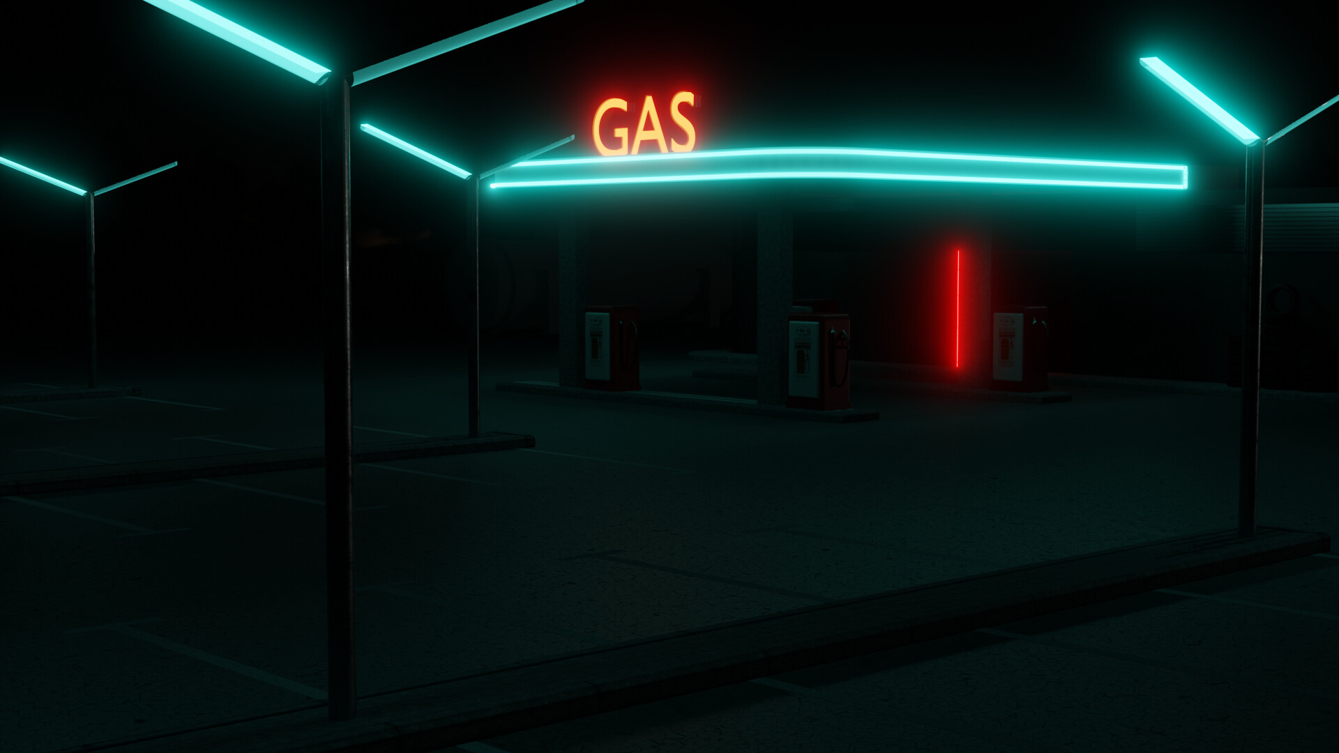 ArtStation - Gas Station