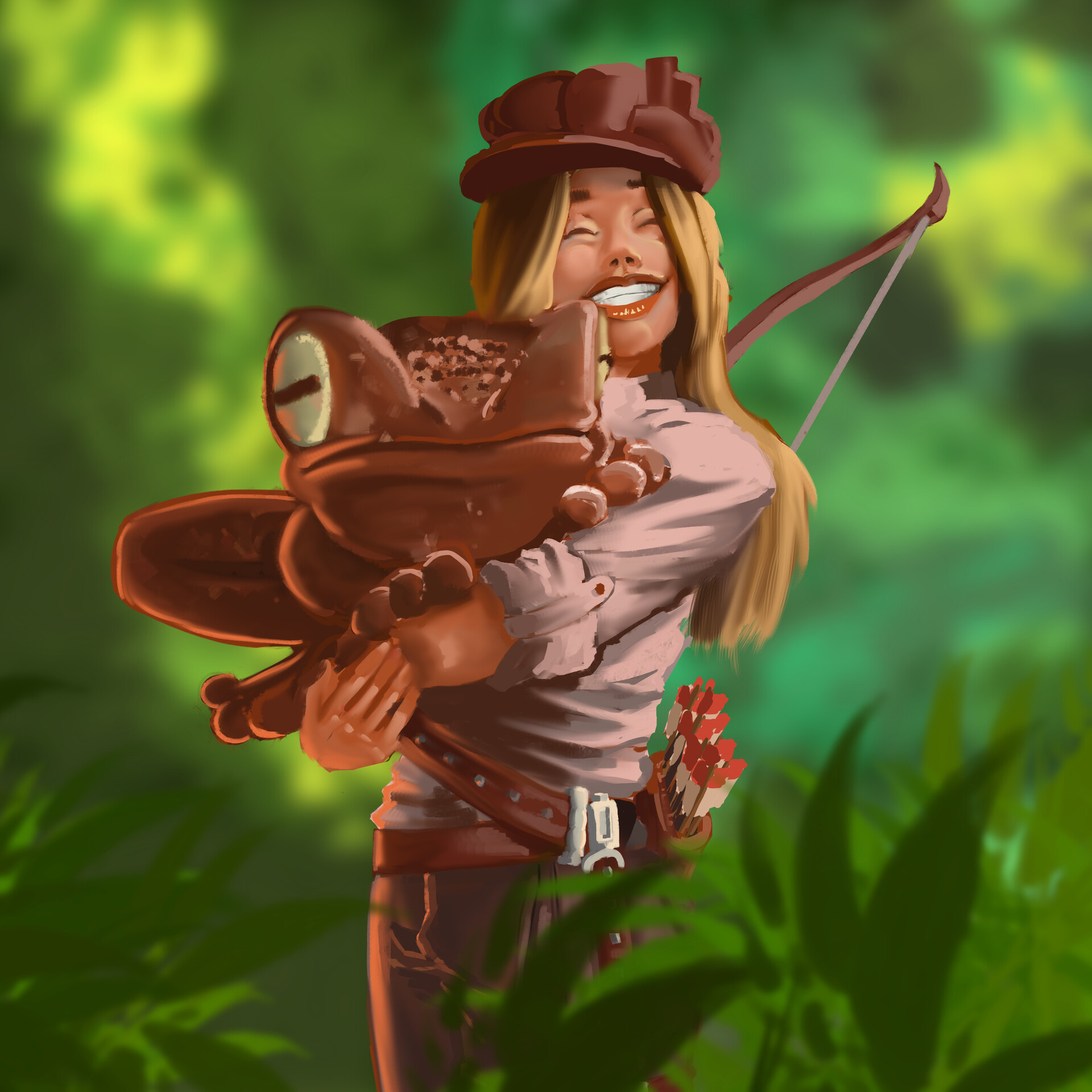 ArtStation - Ranger and her pet