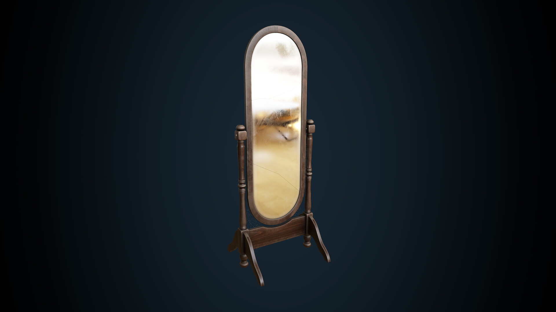 ArtStation - Dusty Antique Mirror