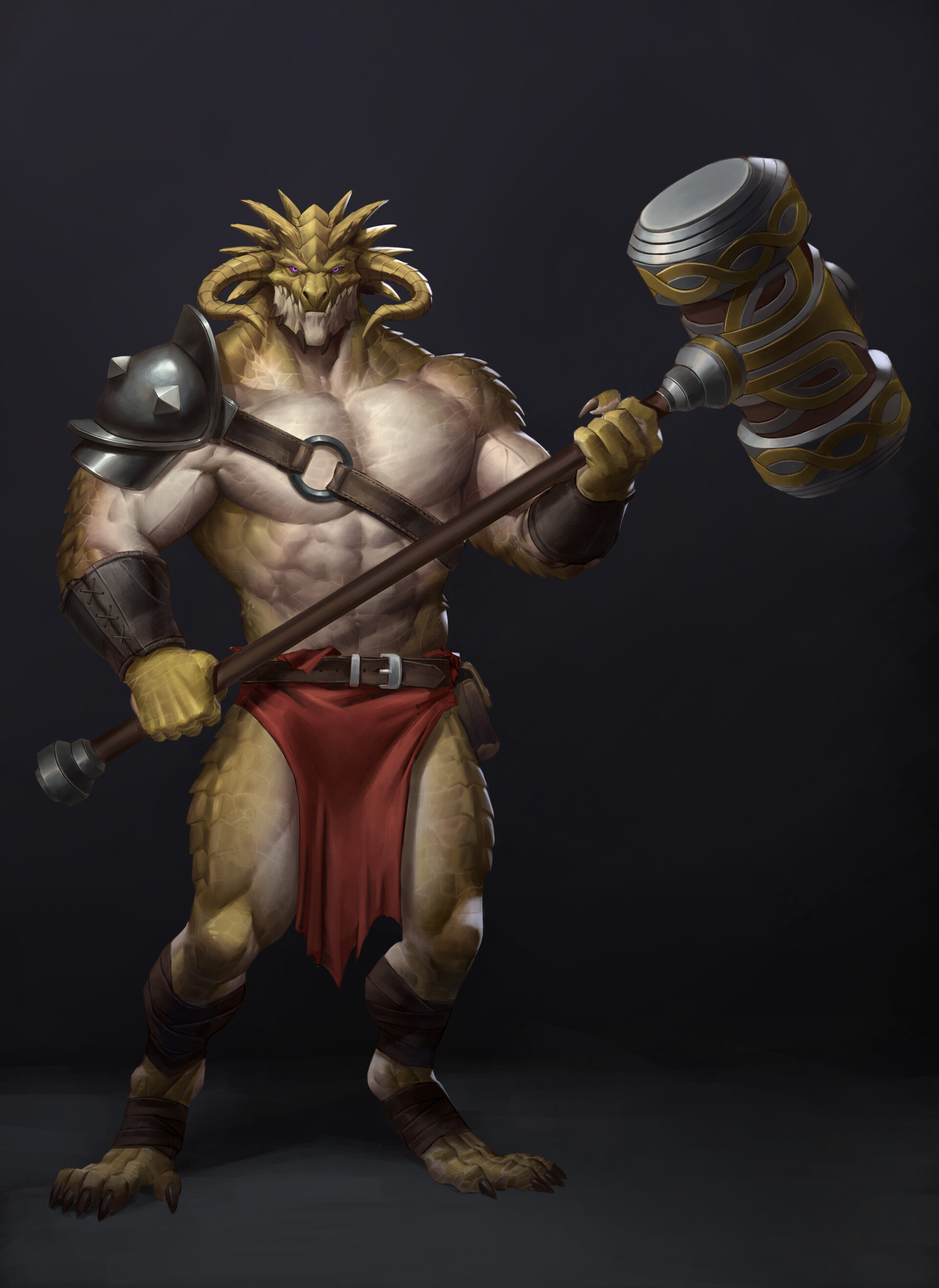 Artstation Brass Dragonborn
