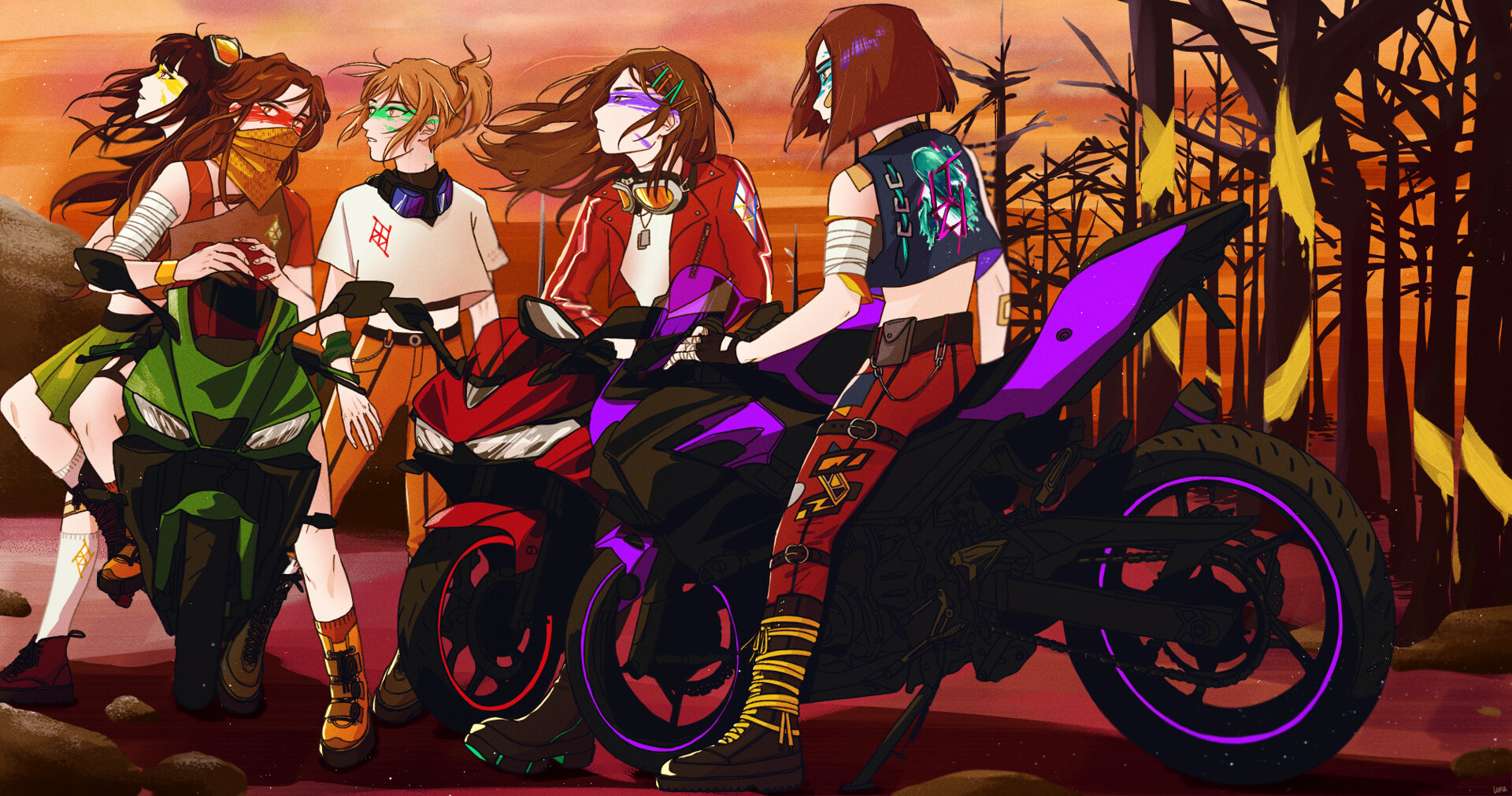 ArtStation - Motorcycle Gang Concept