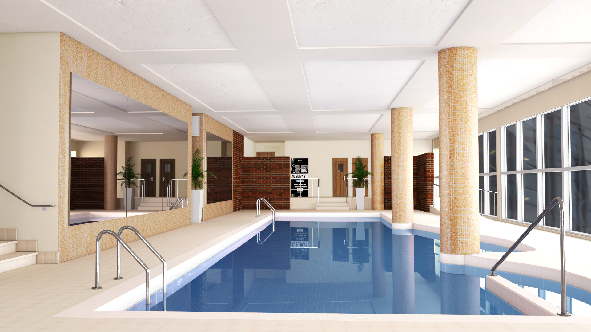 ArtStation - indoor pool