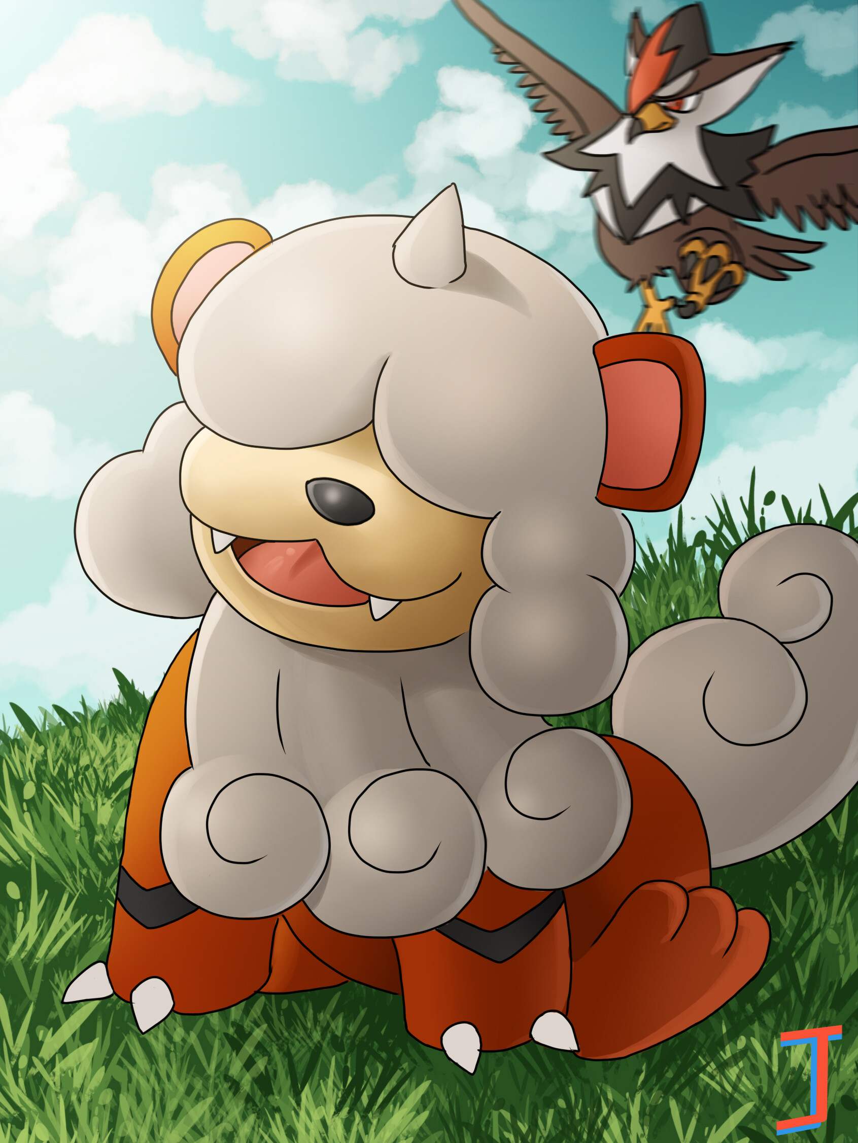 ArtStation - Hisuian Growlithe