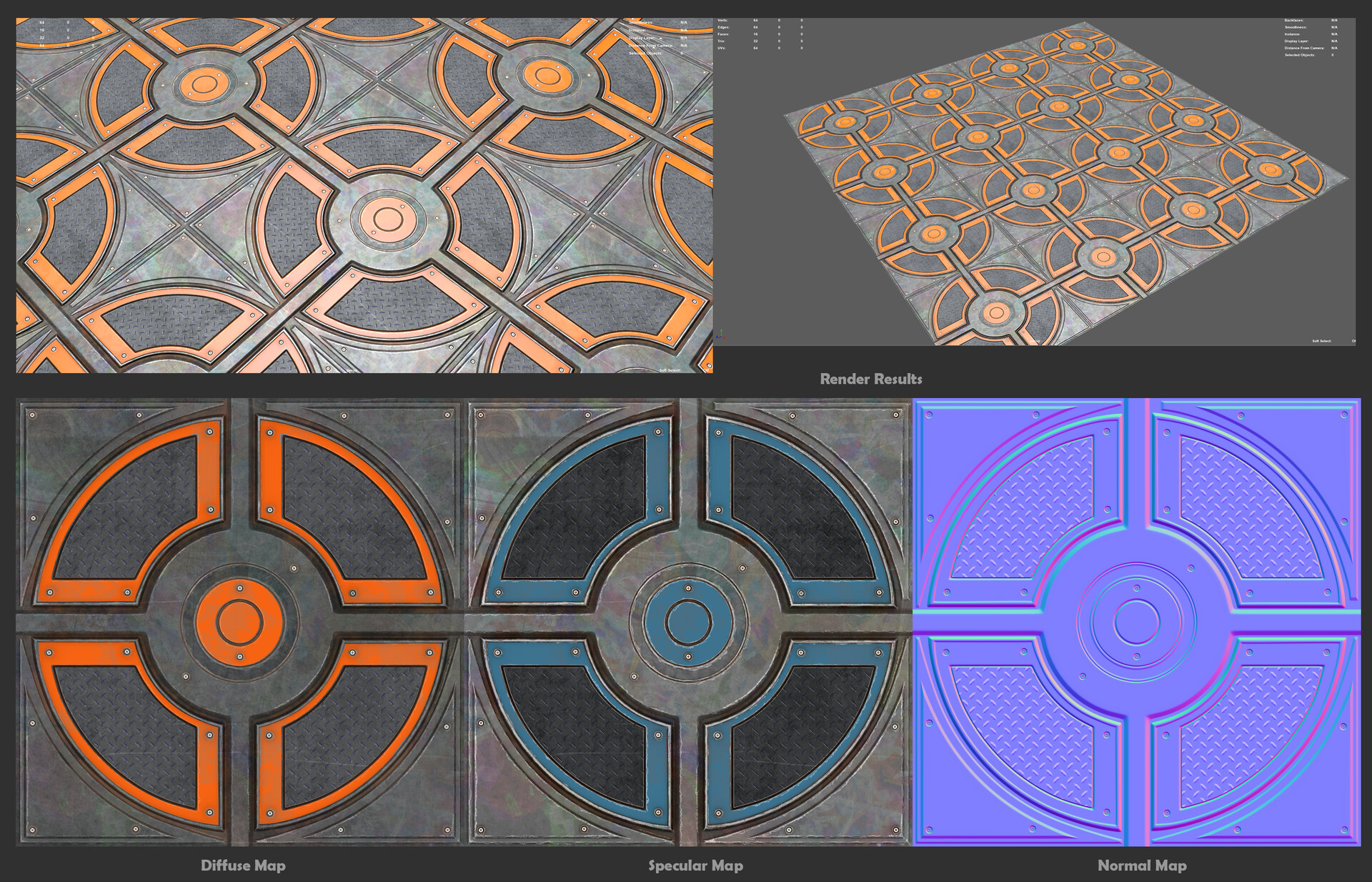 ArtStation - Metal Texture Study