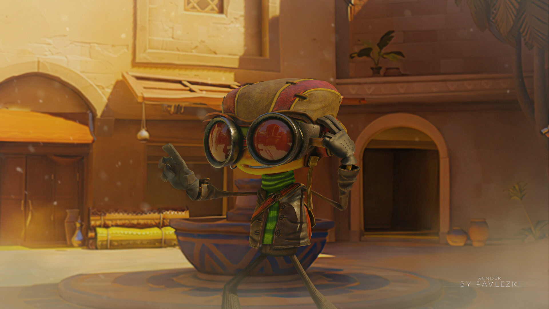 ArtStation - Psychonauts - Razputin 3D Render