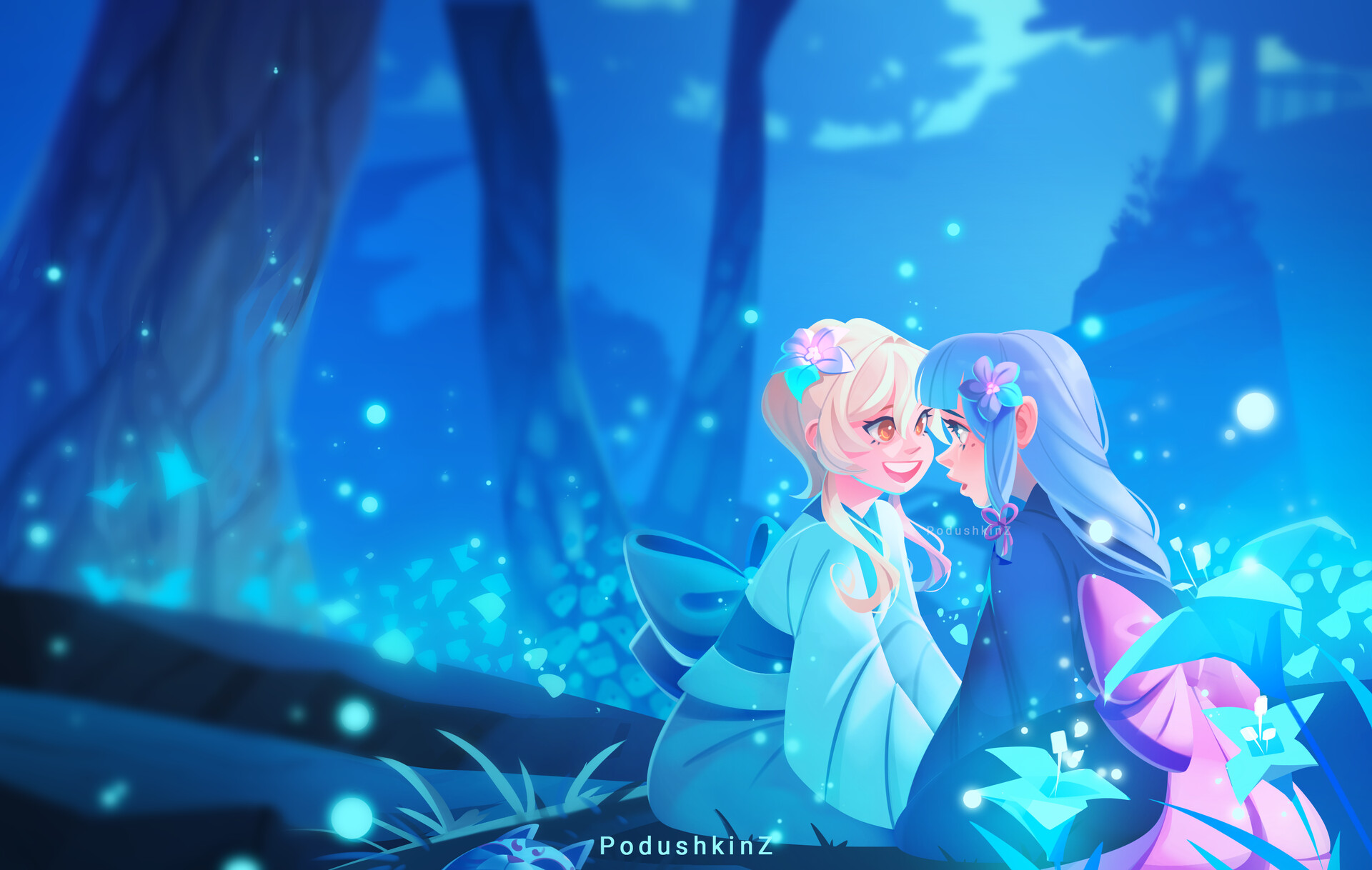 ArtStation - Genshin Impact - Lumine & Ayaka