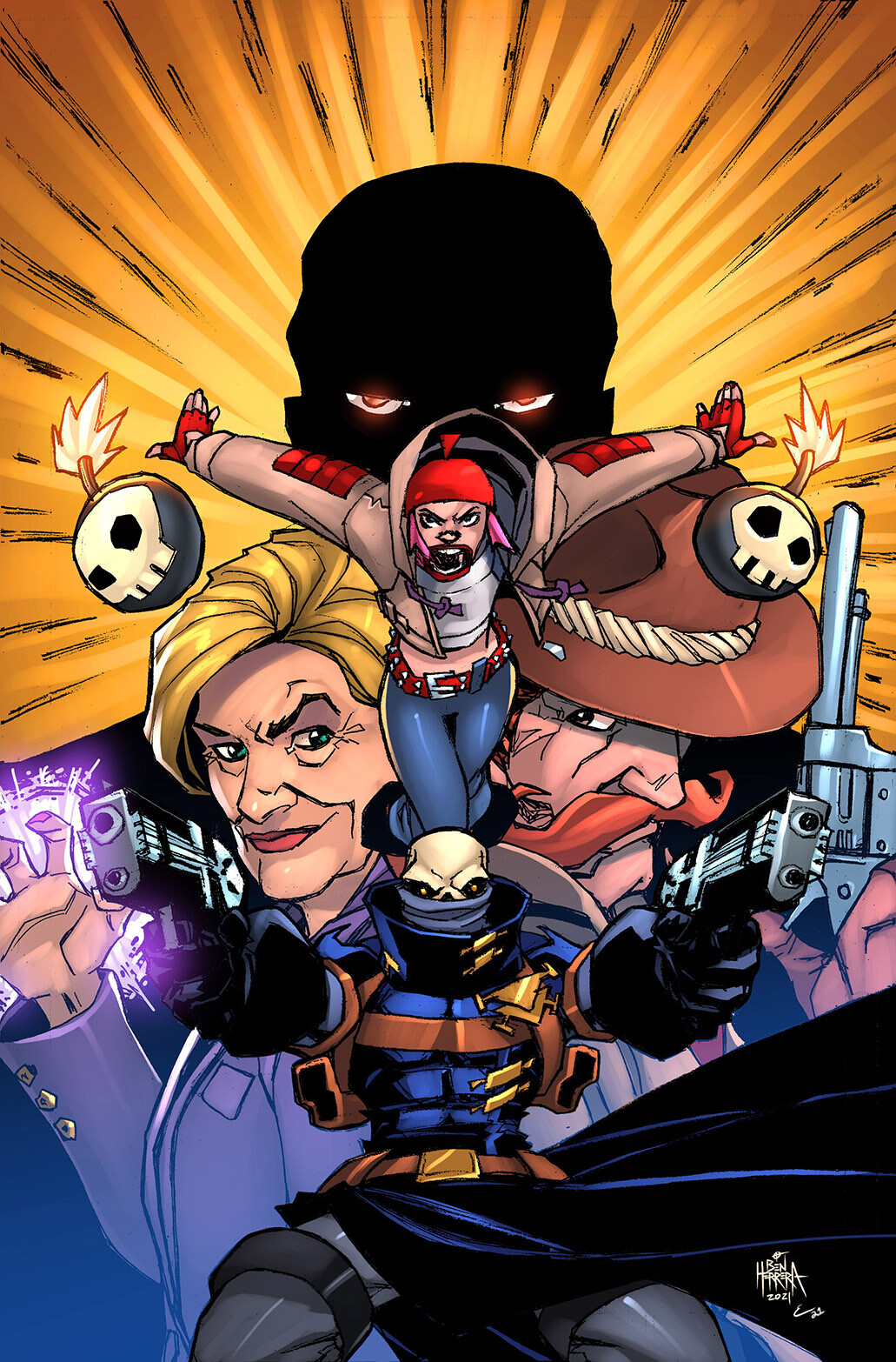 ArtStation - Gun Ghoul/Cherry Bomb Cover