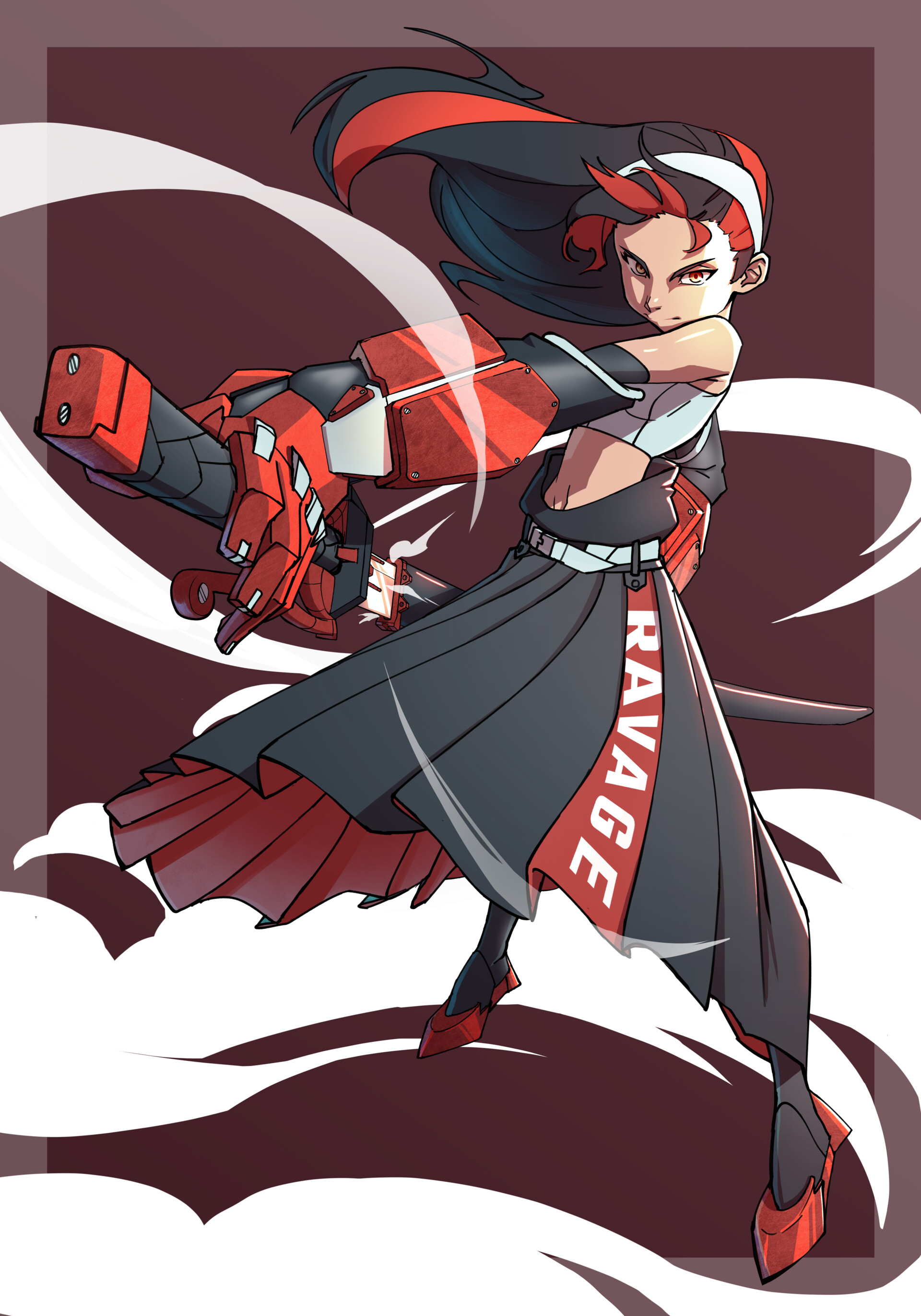 ArtStation - Kirara, sukeban inspired character redesign