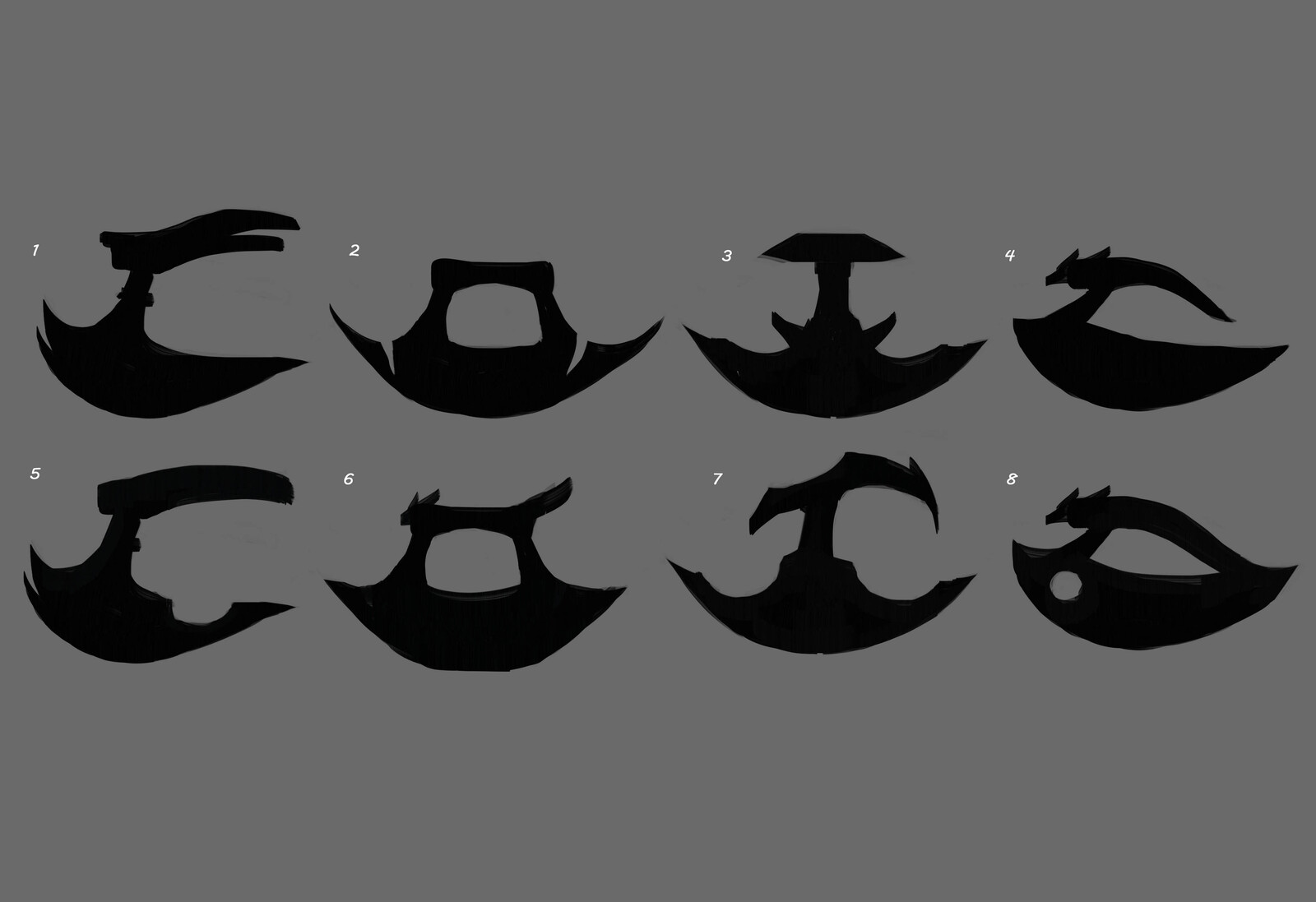 Hannah Lucas - Land of Dante - Weapon design