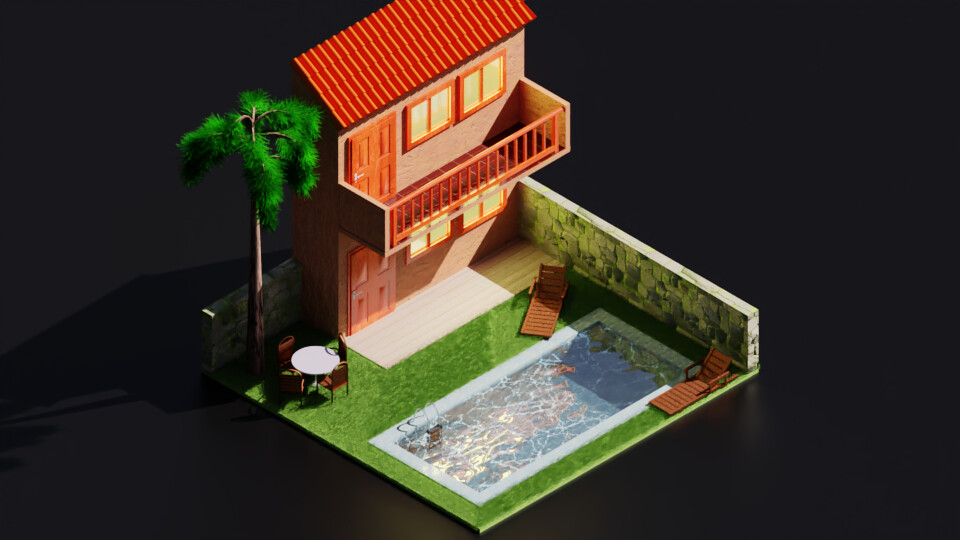 ArtStation - Isometric Pool