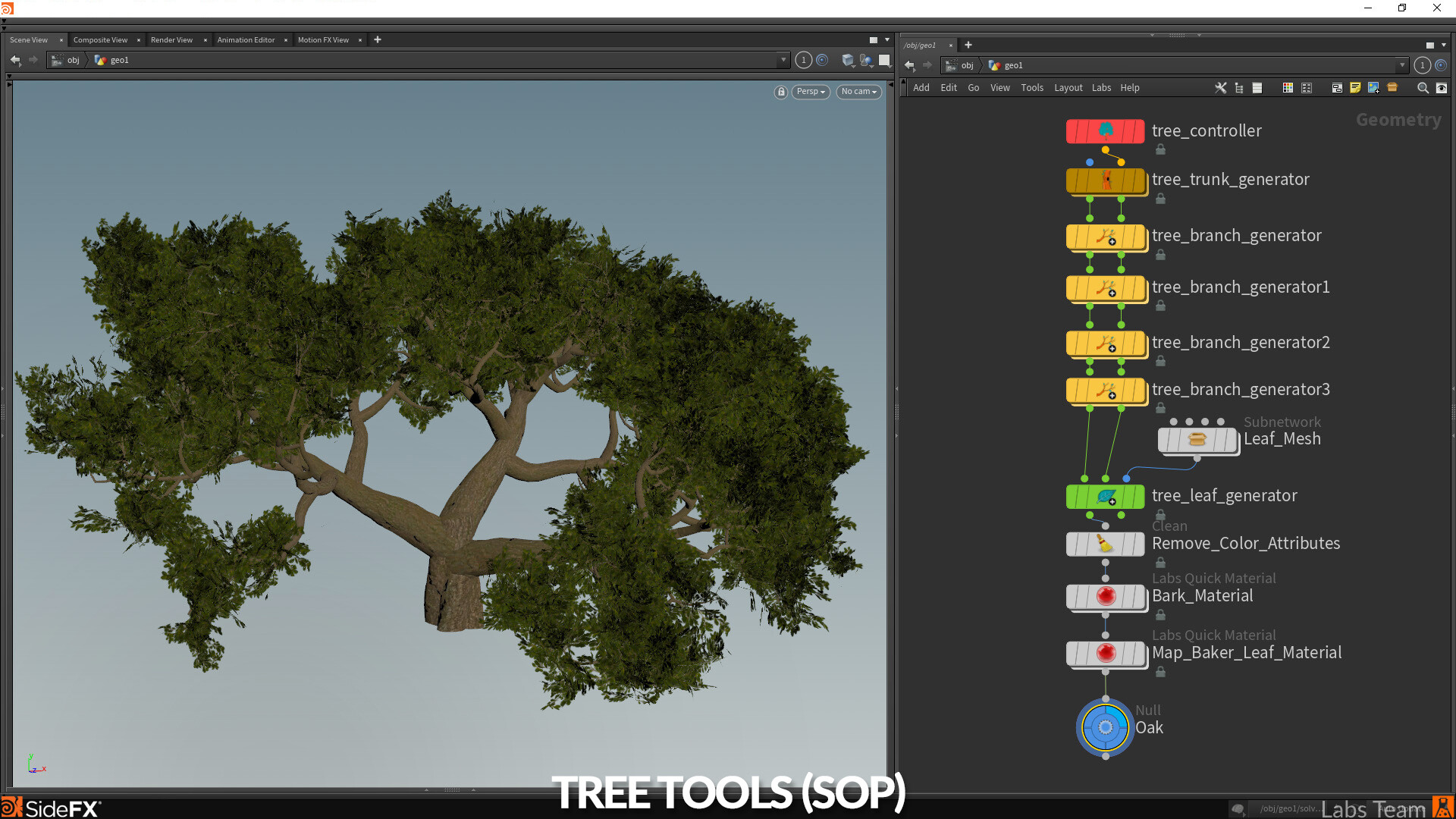 SideFX Labs - Labs Tree Tools