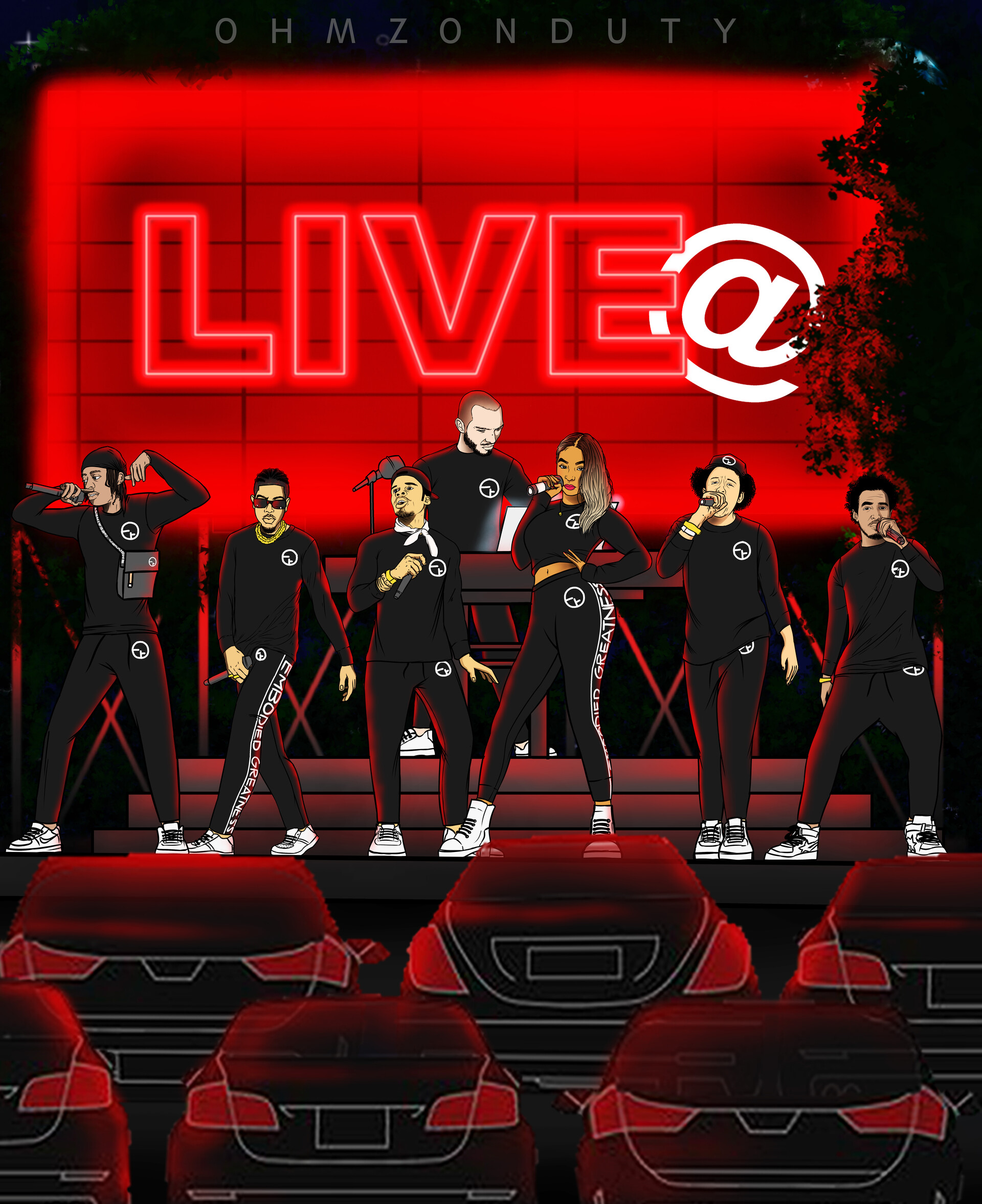 ArtStation - Live@ Event Flyer Illustrations.