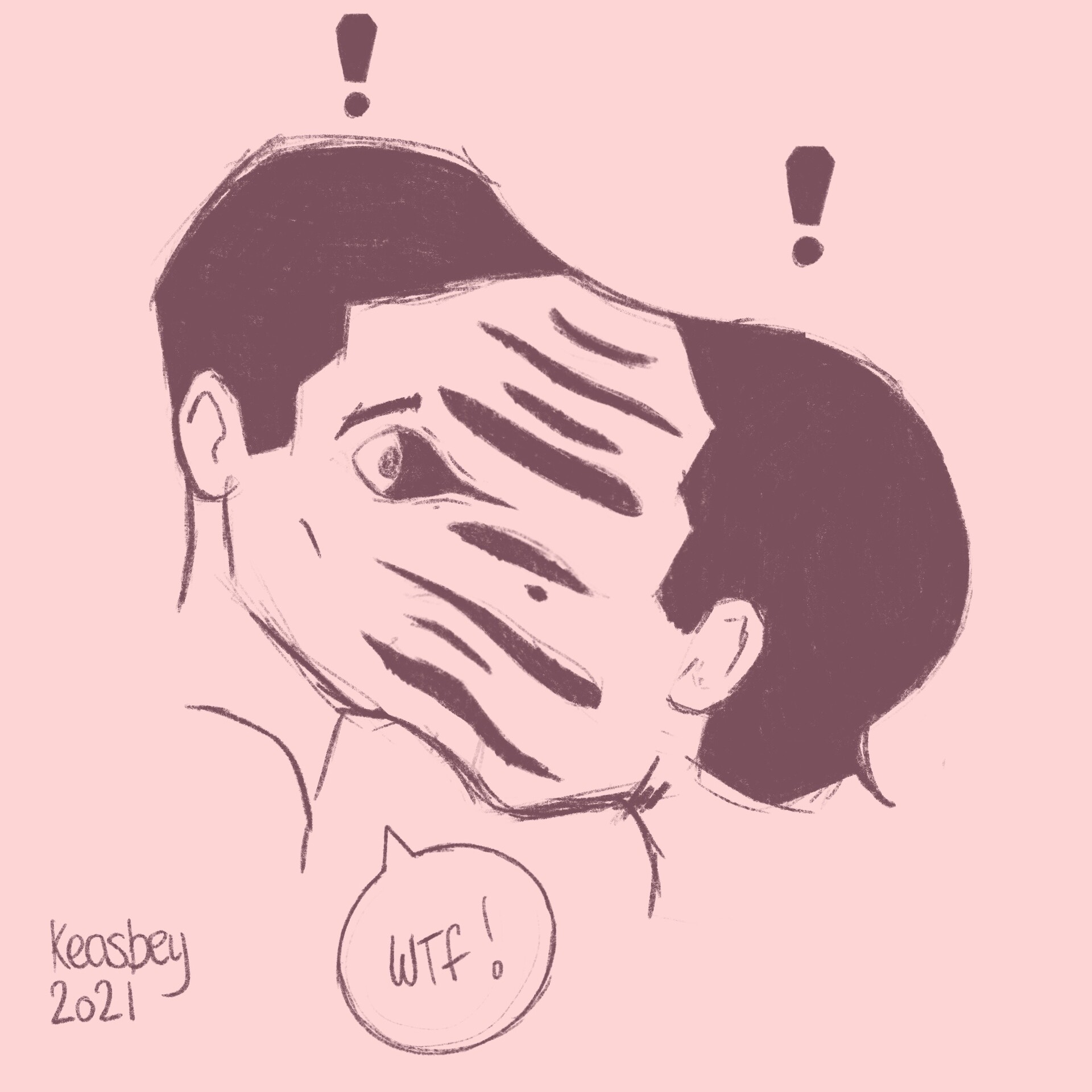 ArtStation - Awkward kiss