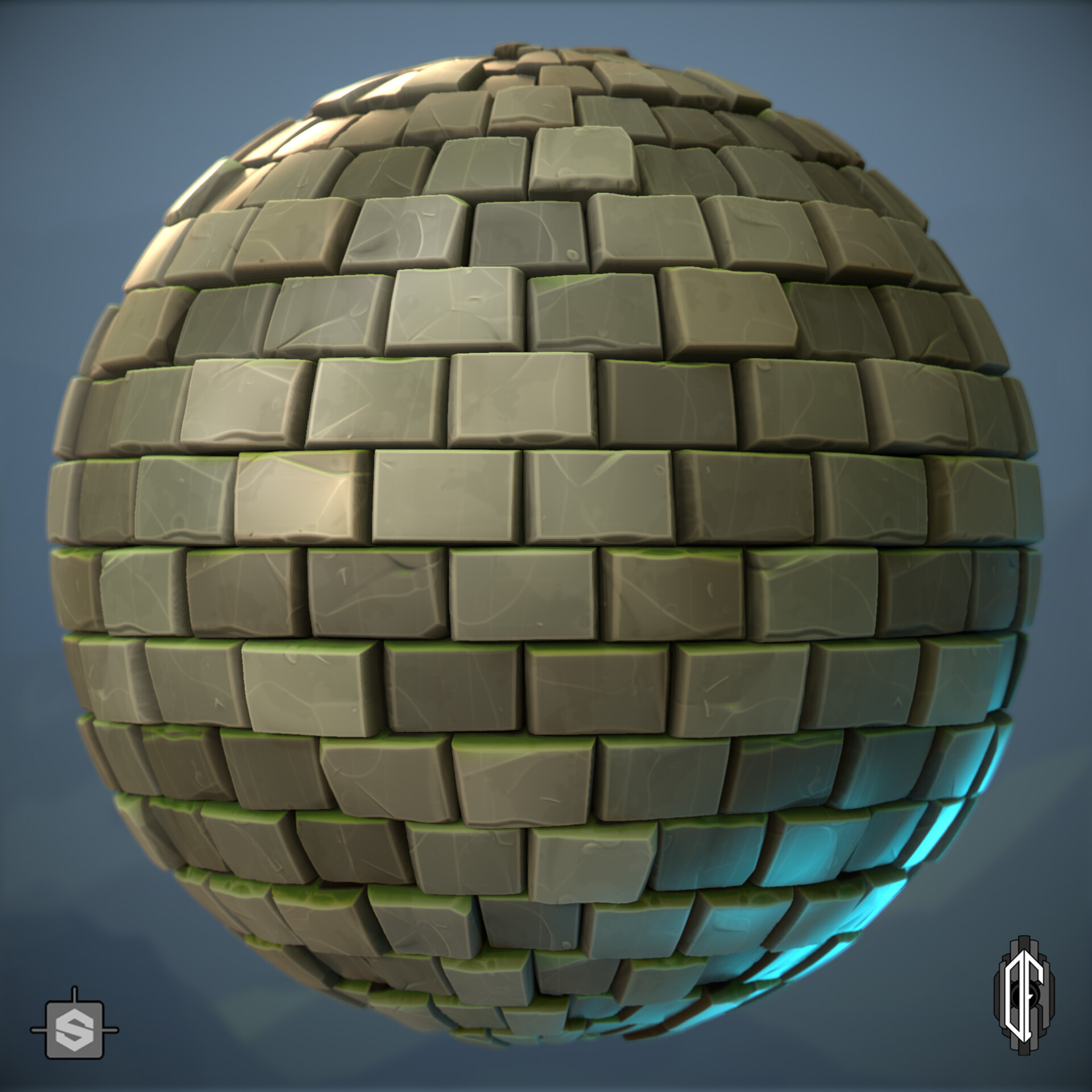ArtStation - Stone Block Material