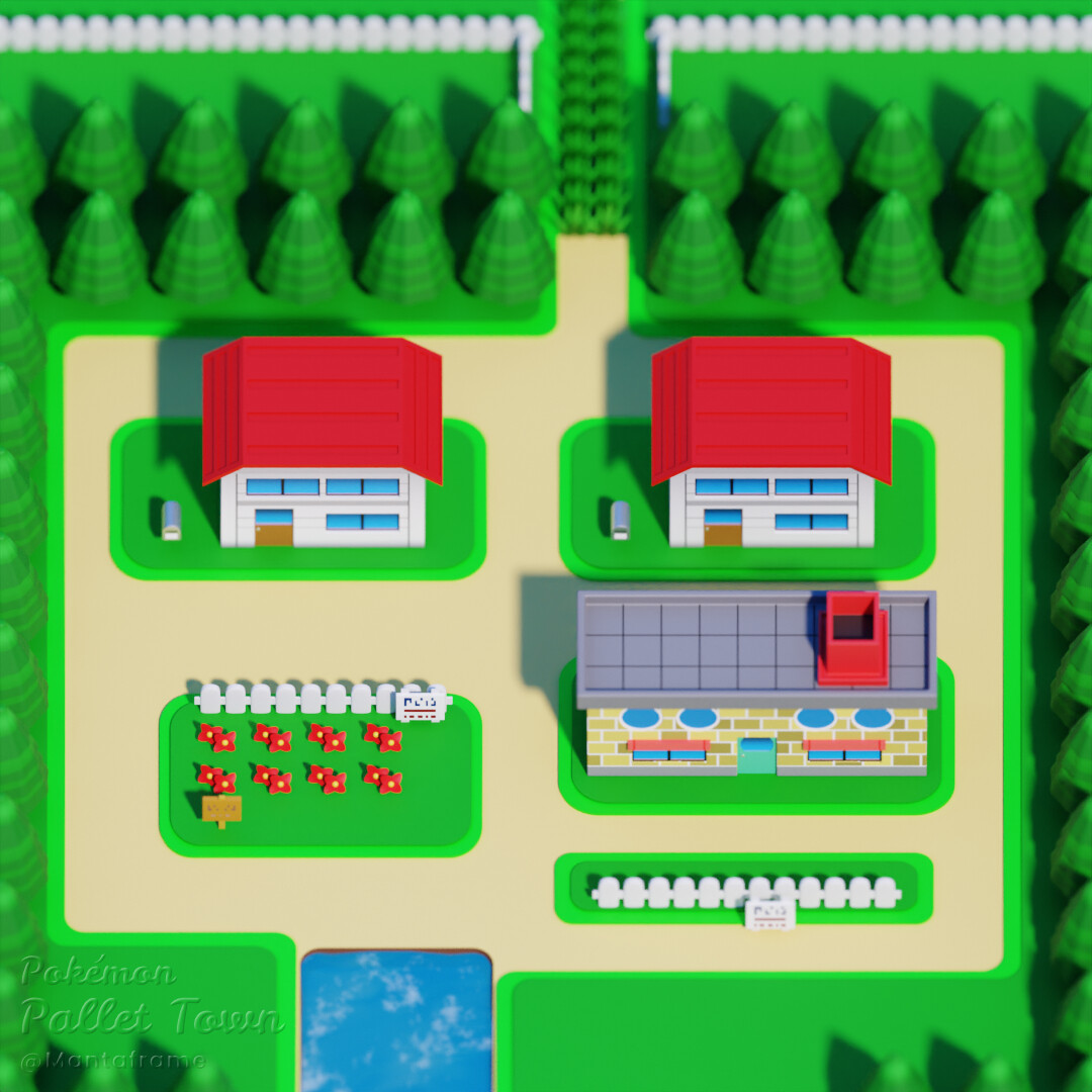 ArtStation - Pokemon Pallet Town